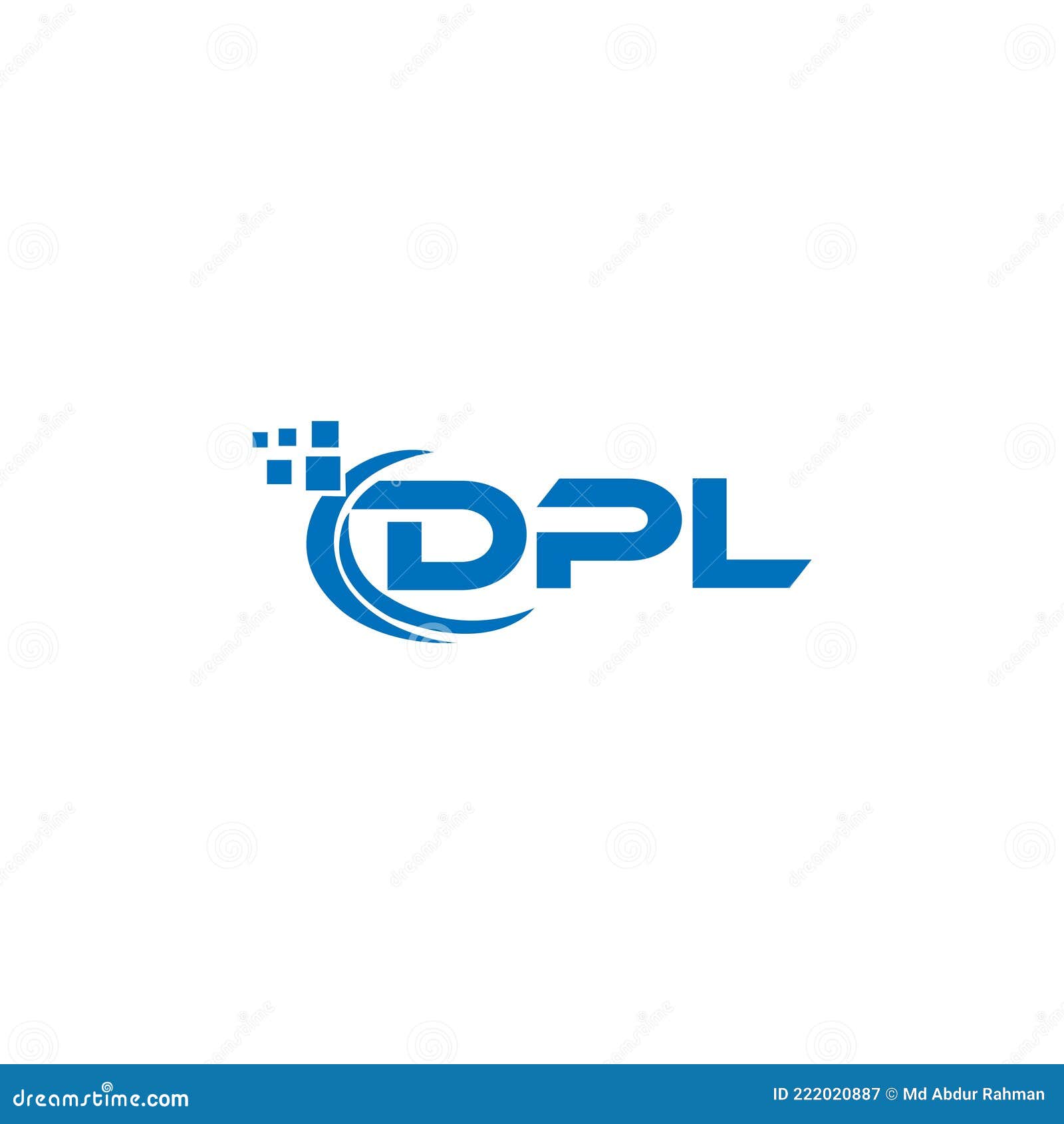 DPL Letter Logo Design on White Background. DPL Creative Initials ...