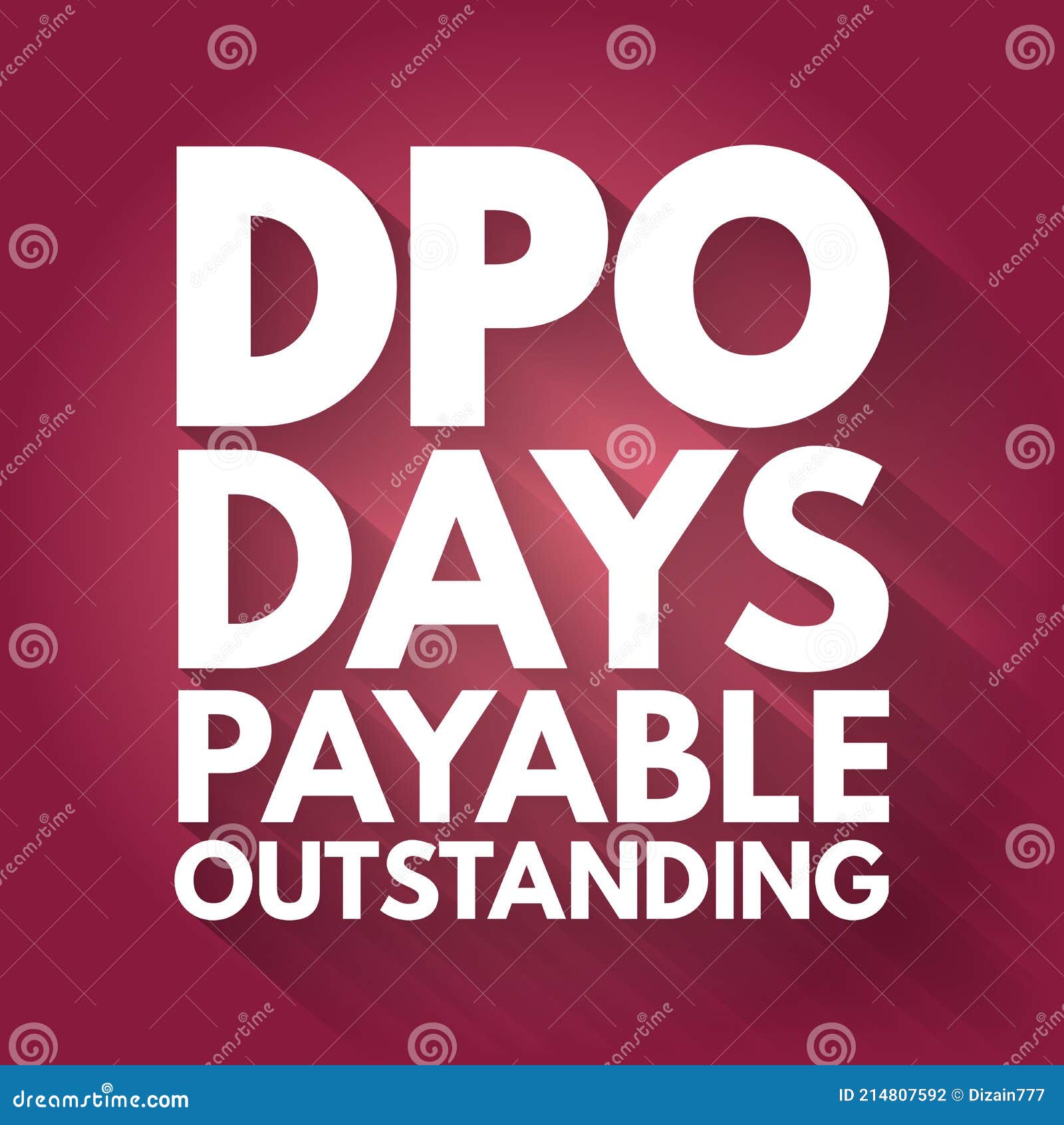 DPO - Days Payable Outstanding Acronym, Business Concept Background ...