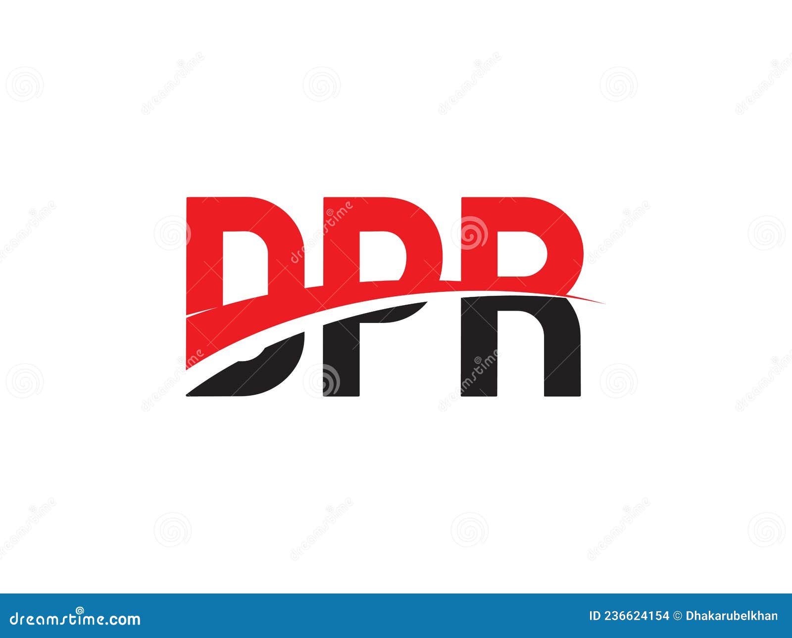DPR Letter Initial Logo Design Vector Illustration Stock Vector ...