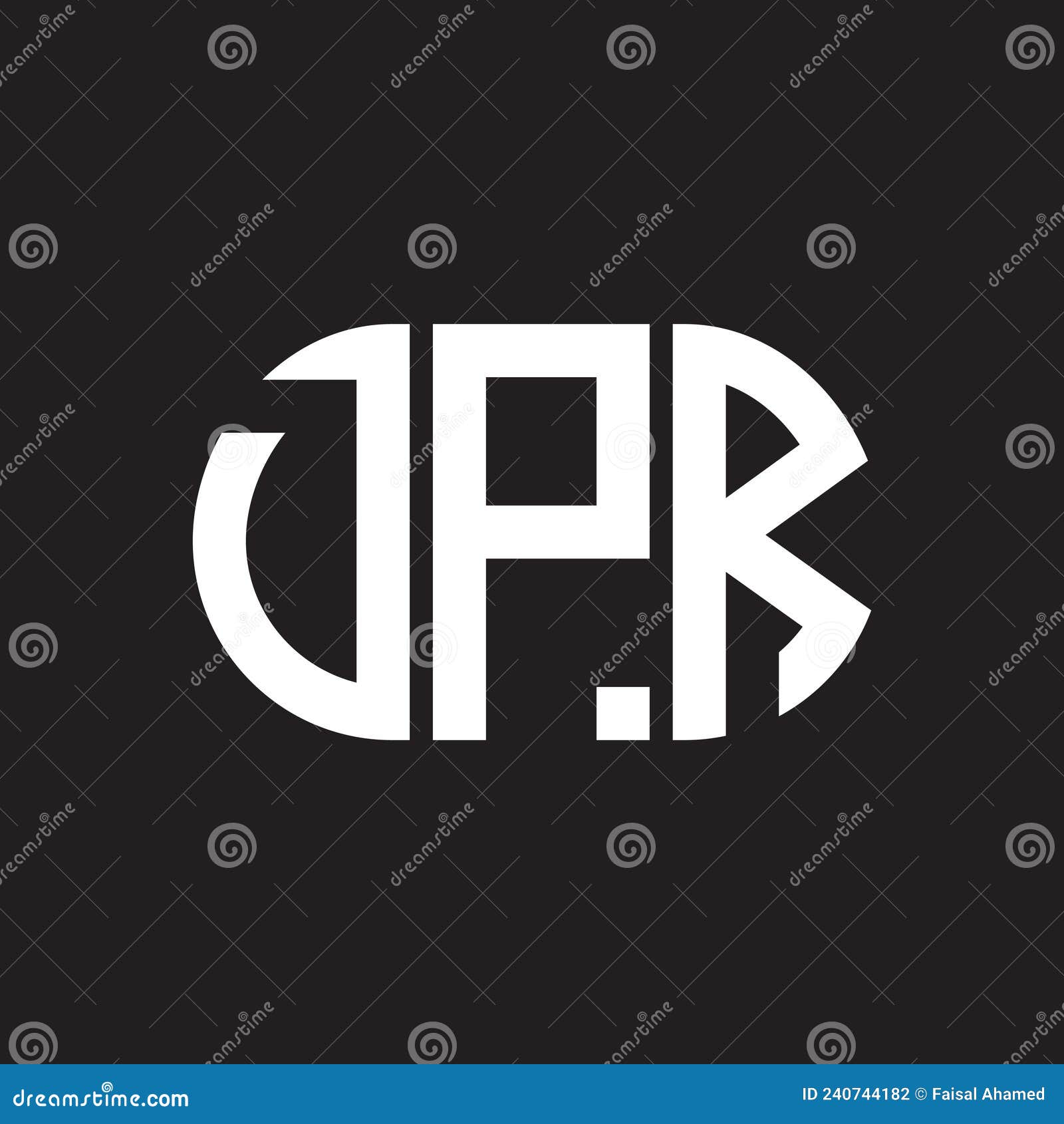 DPR Letter Logo Design On Black Background. DPR Creative Initials ...