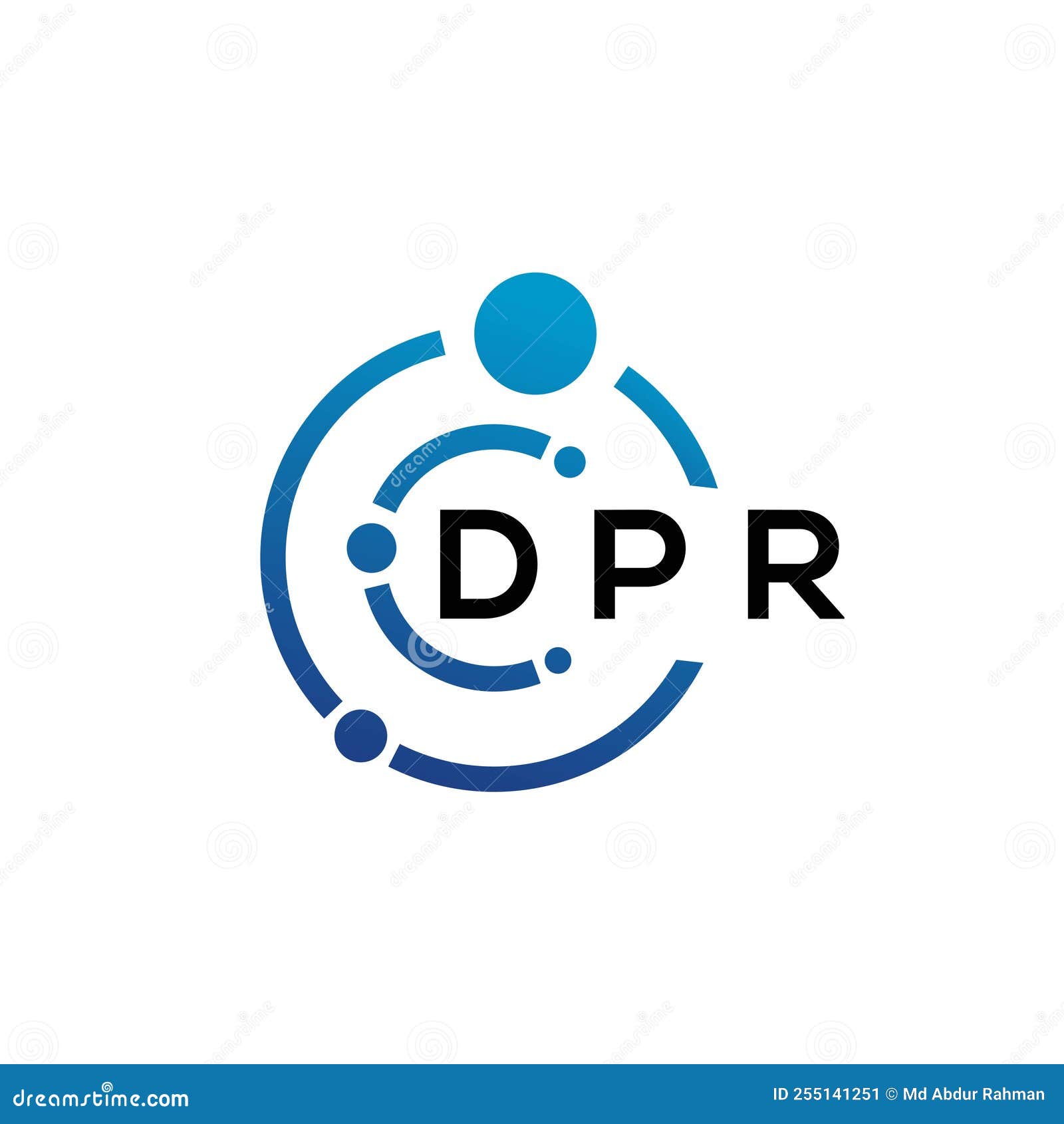 DPR Letter Logo Design on White Background. DPR Creative Initials ...