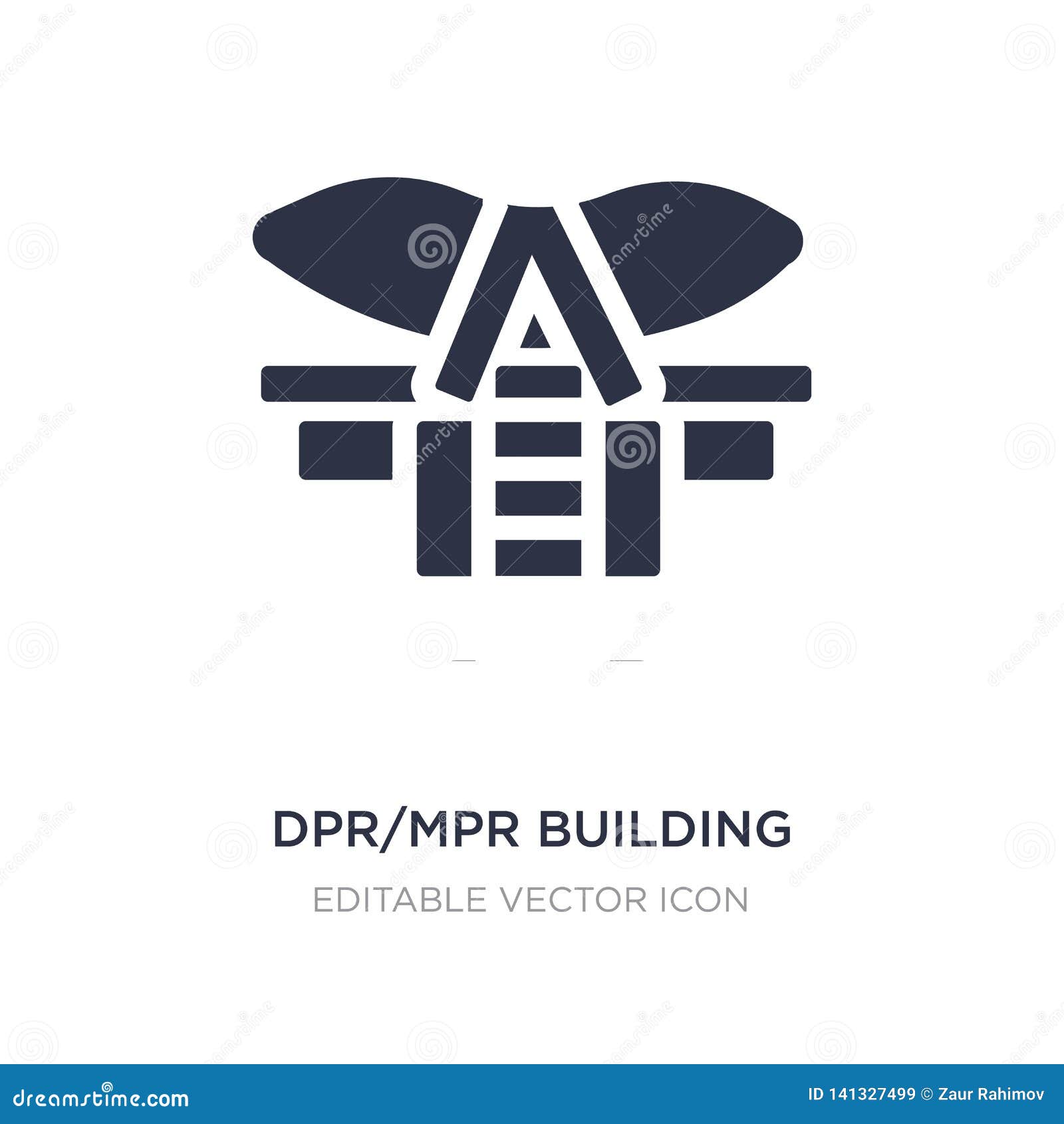Dpr/mpr Building Icon on White Background. Simple Element Illustration ...