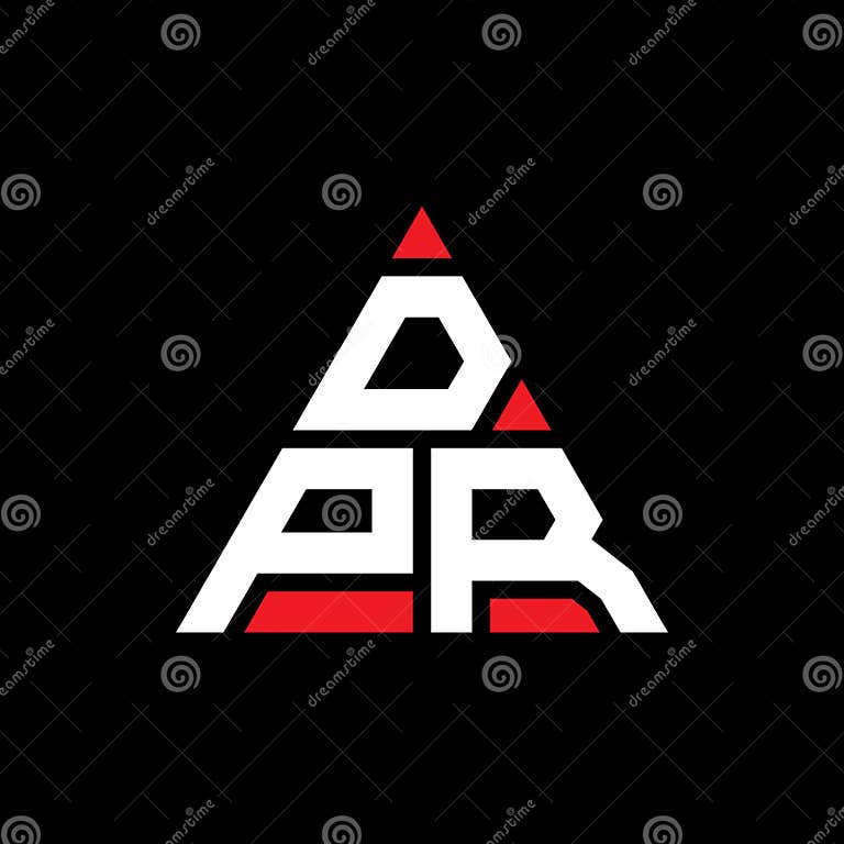DPR Triangle Letter Logo Design with Triangle Shape. DPR Triangle Logo ...