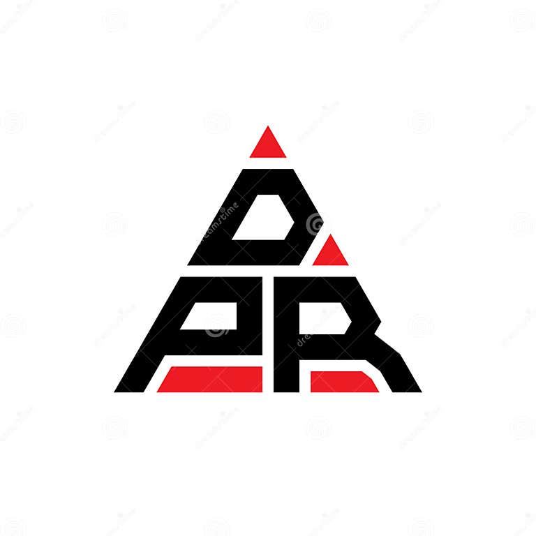 DPR Triangle Letter Logo Design with Triangle Shape. DPR Triangle Logo ...