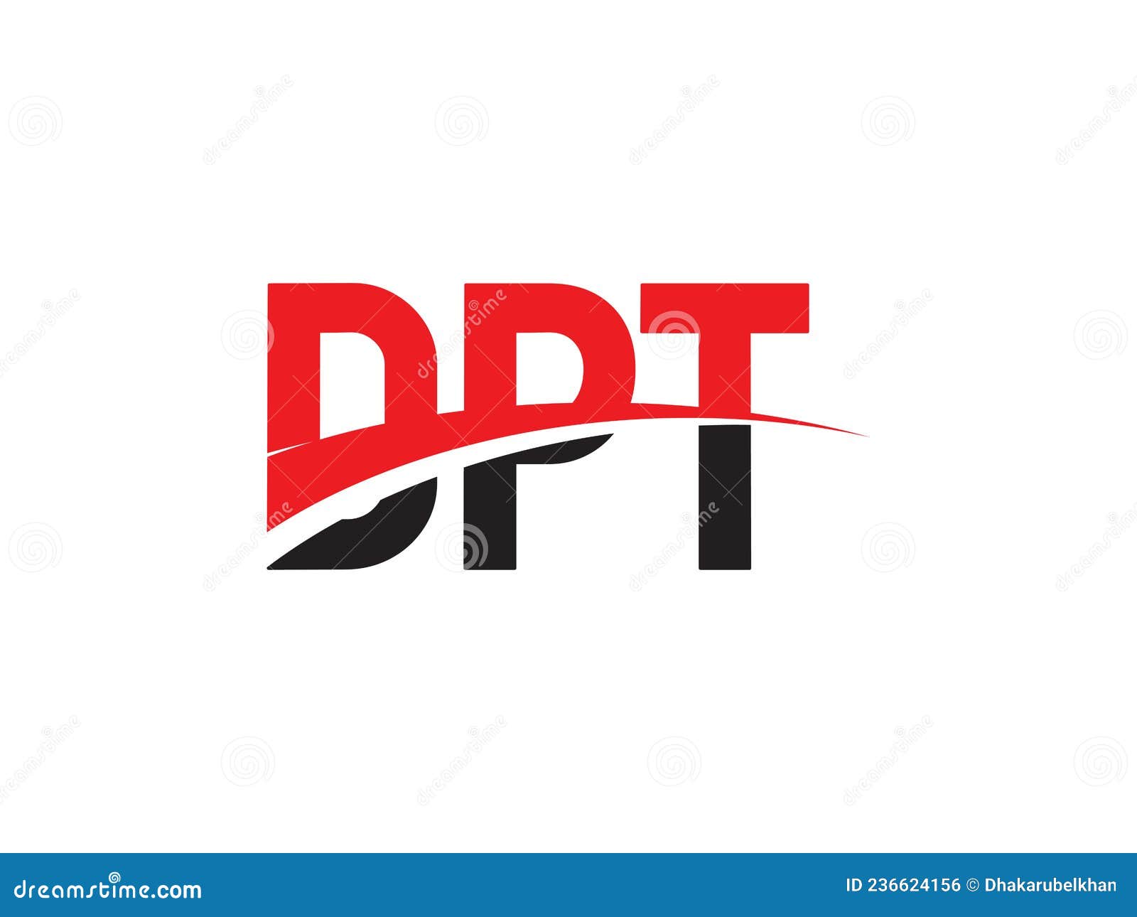 DPT Letter Initial Logo Design Vector Illustration Stock Vector ...