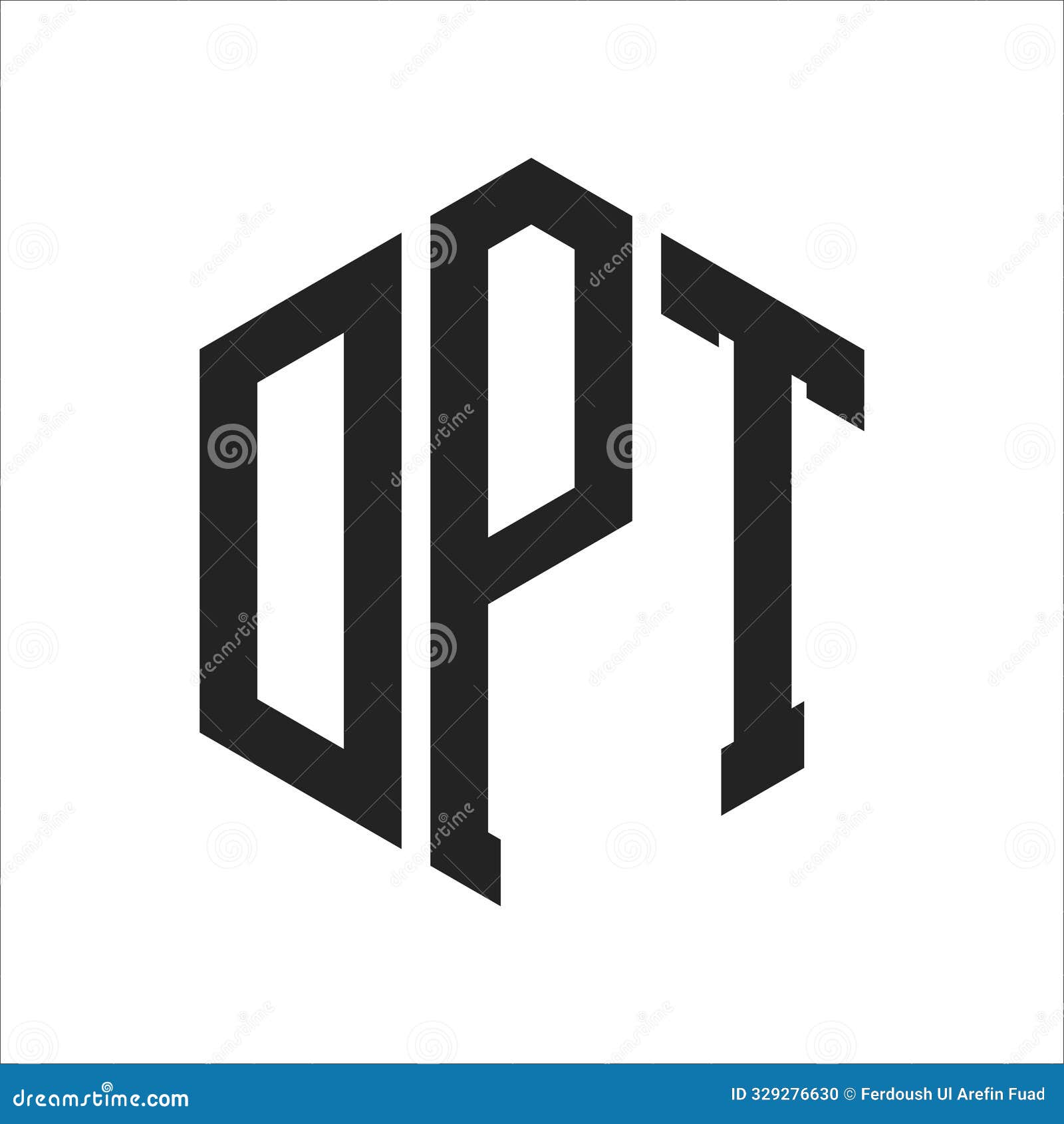 DPT Logo Design. Initial Letter DPT Monogram Logo Using Hexagon Shape ...
