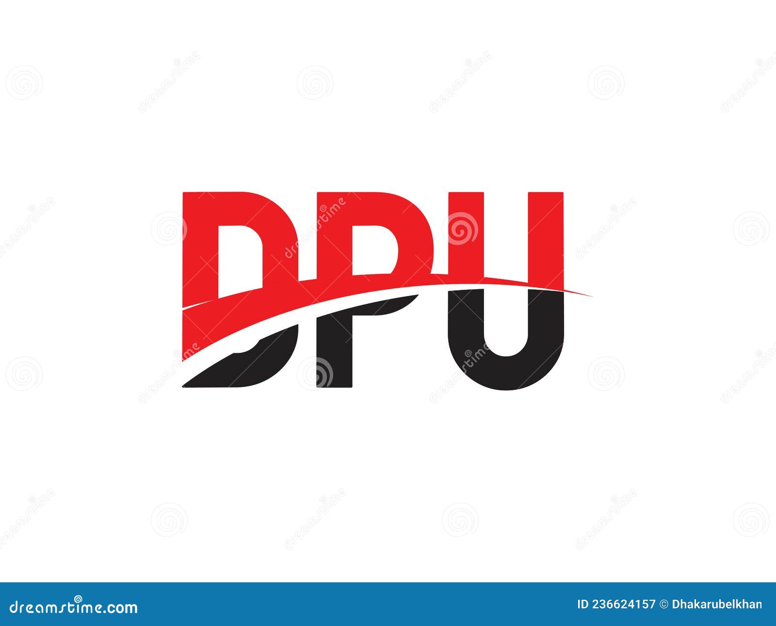 DPU Letter Initial Logo Design Vector Illustration Stock Vector ...