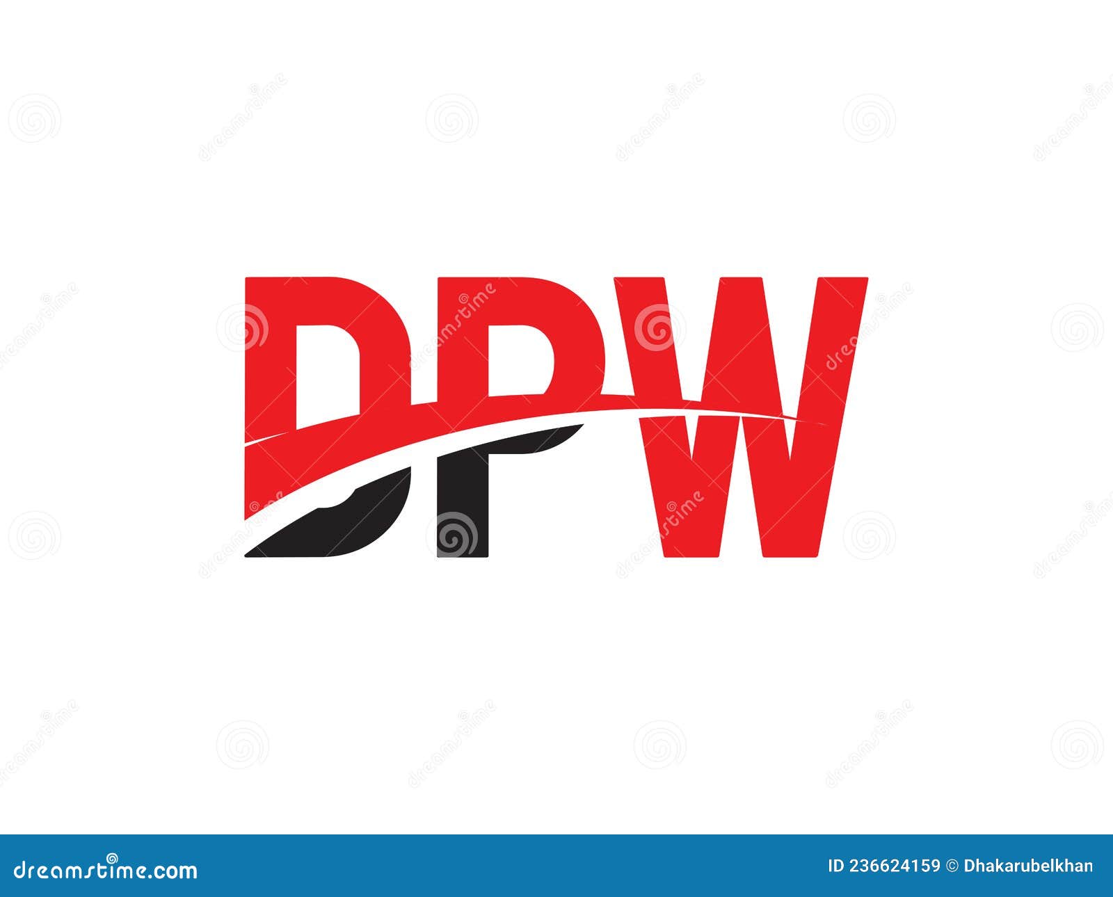 DPW Letter Initial Logo Design Vector Illustration Stock Vector ...