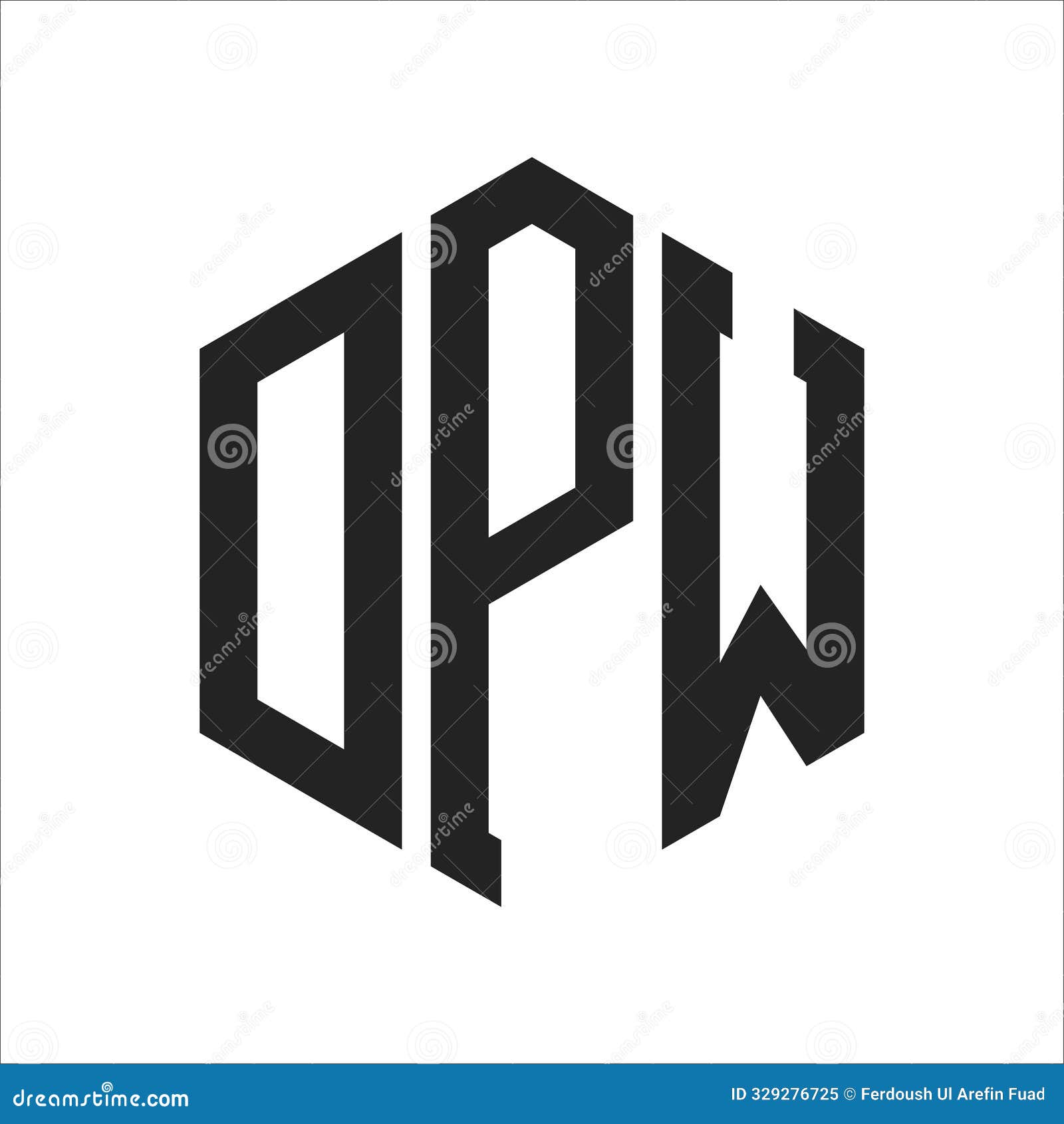 DPW Logo Design. Initial Letter DPW Monogram Logo Using Hexagon Shape ...