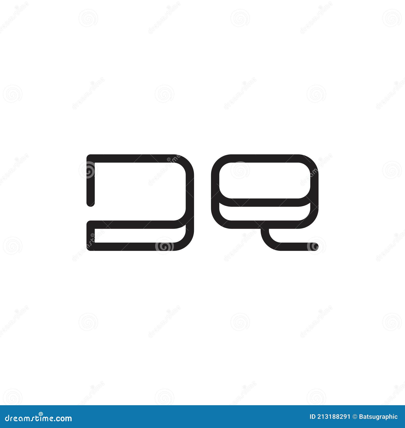 Dq Initial Letter Vector Logo Icon Stock Vector - Illustration of icon ...