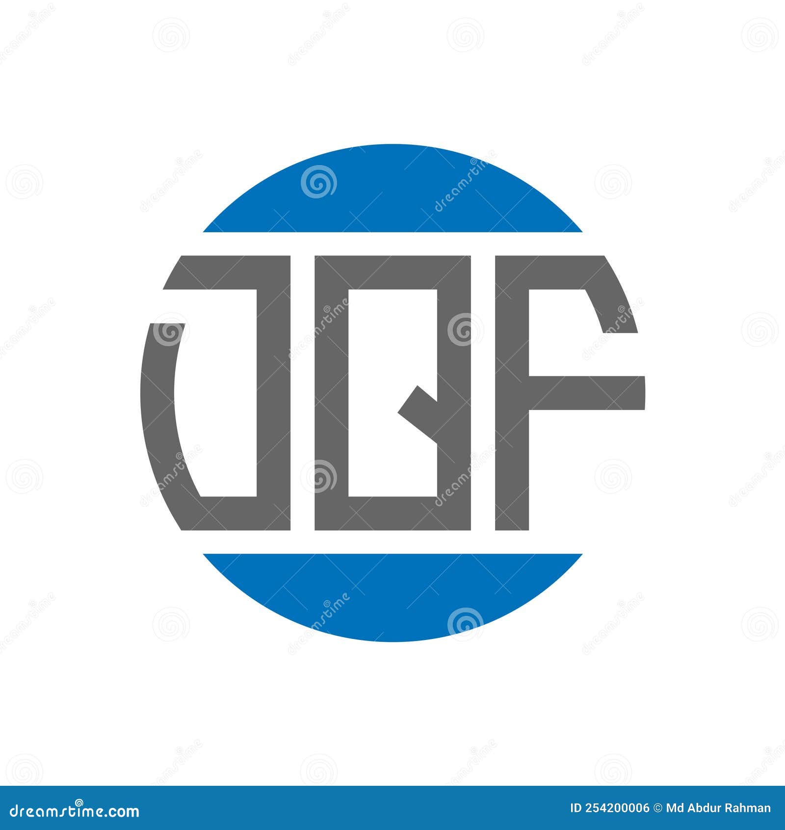 DQF Letter Logo Design on White Background. DQF Creative Initials ...