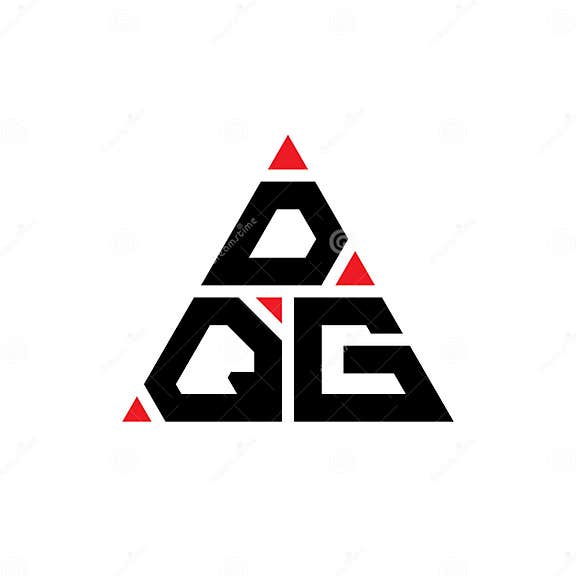 DQG Triangle Letter Logo Design with Triangle Shape. DQG Triangle Logo ...