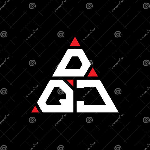 DQJ Triangle Letter Logo Design with Triangle Shape. DQJ Triangle Logo ...