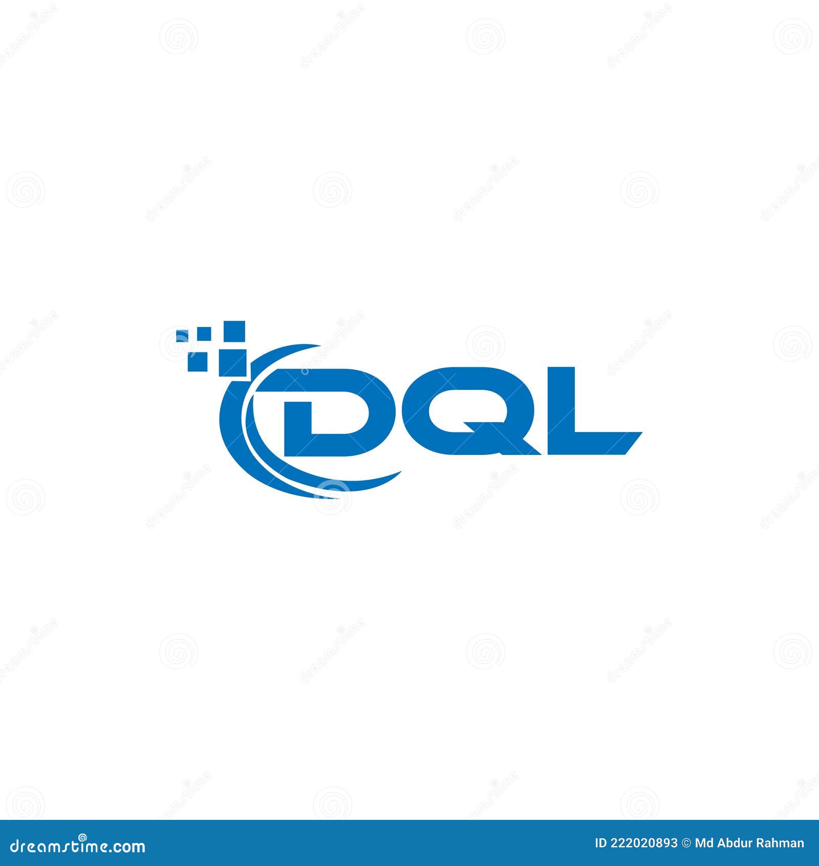 DQL Letter Logo Design on White Background. DQL Creative Initials ...