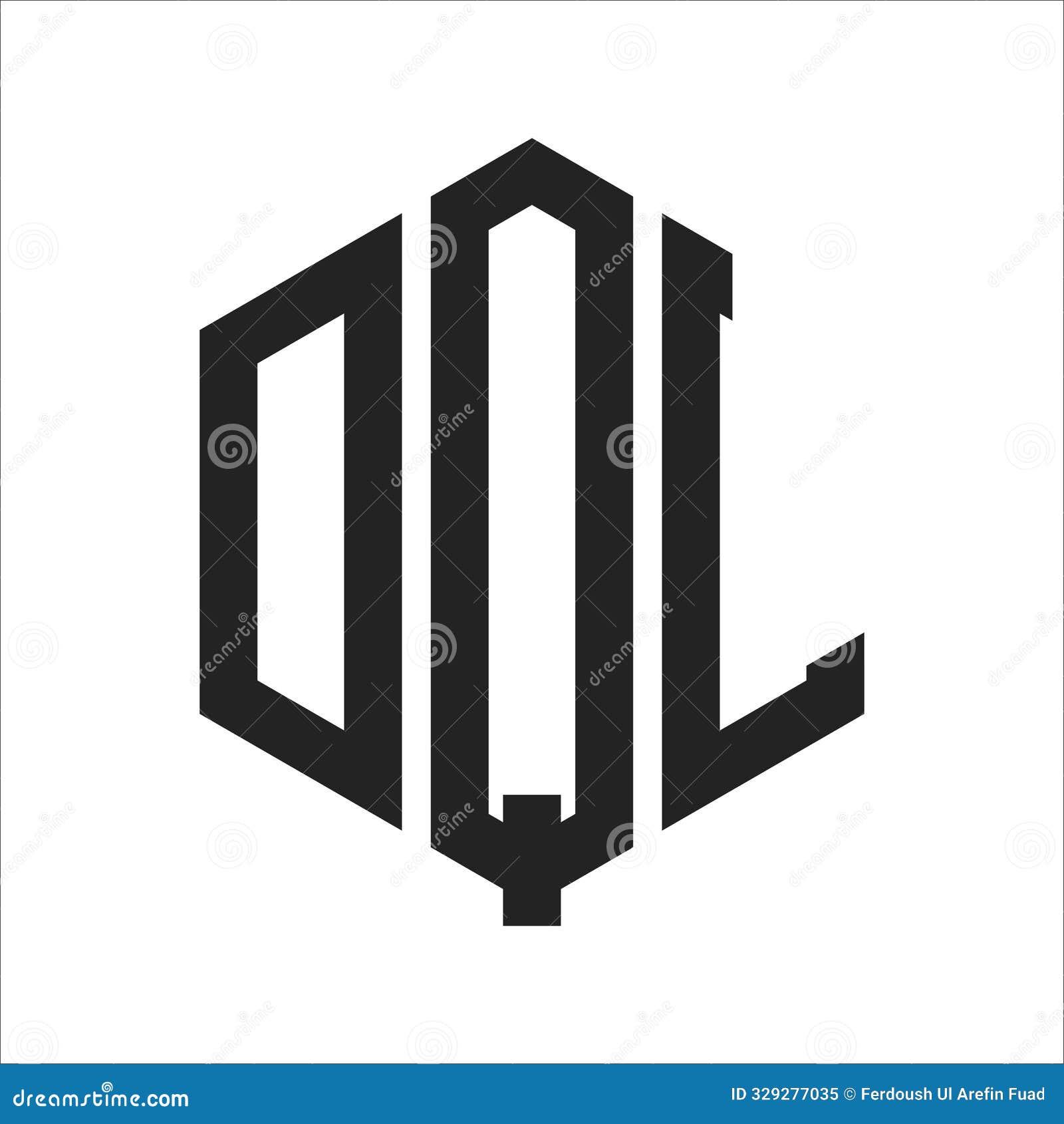DQL Logo Design. Initial Letter DQL Monogram Logo Using Hexagon Shape ...
