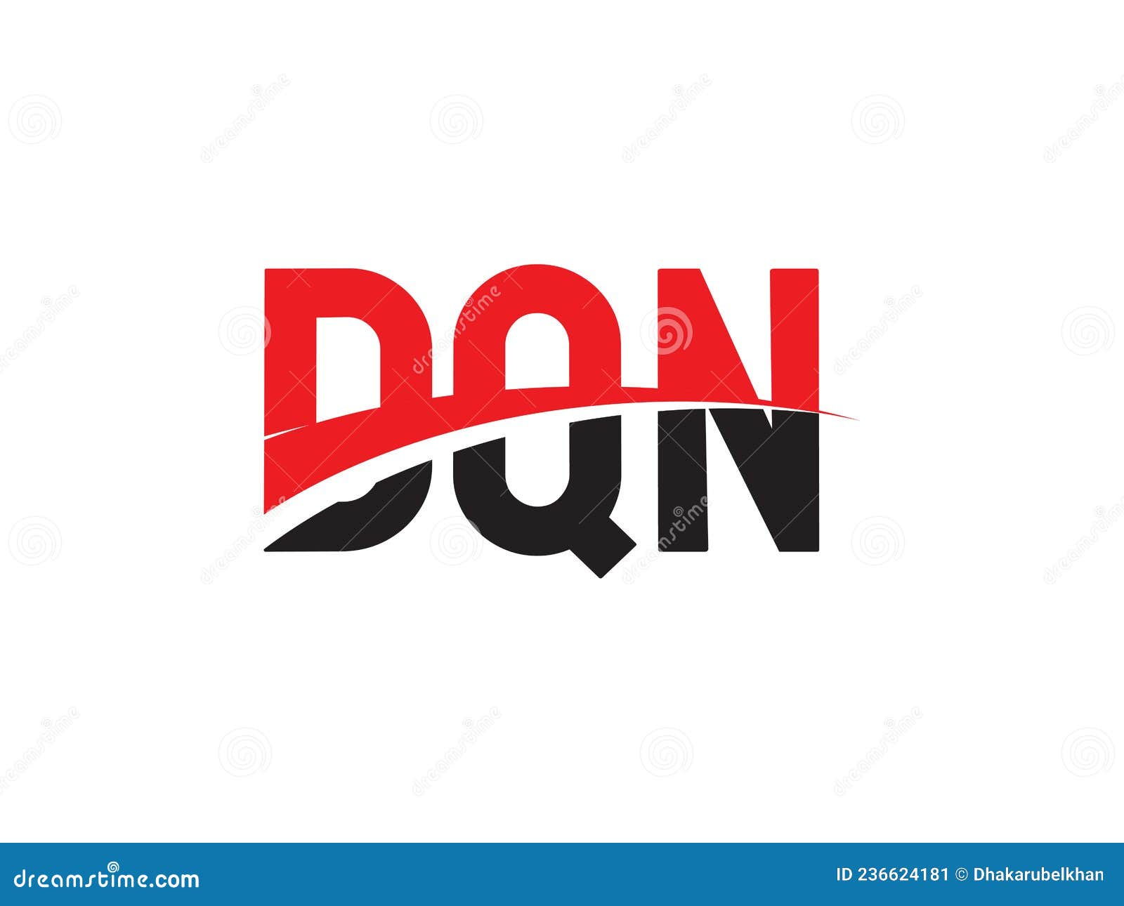 DQN Letter Initial Logo Design Vector Illustration Stock Vector ...