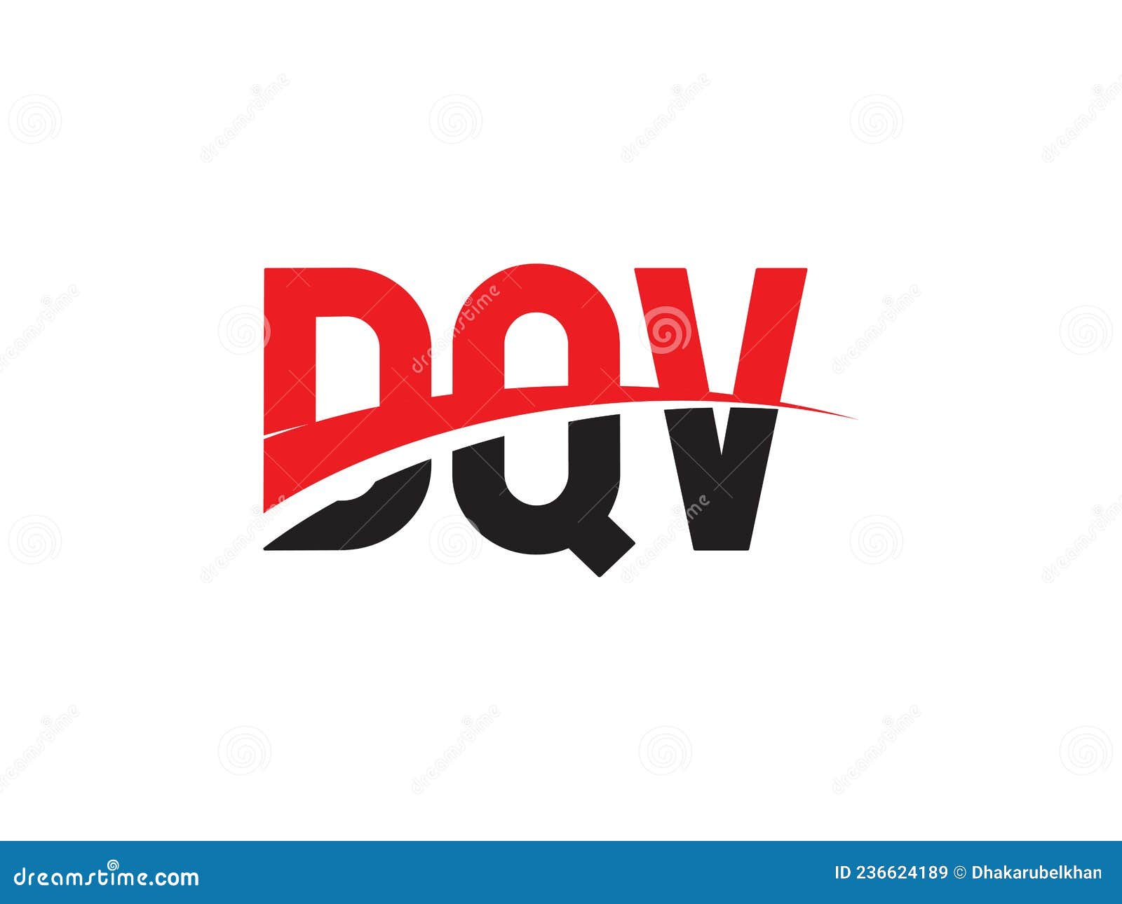 DQV Letter Initial Logo Design Vector Illustration Stock Vector ...