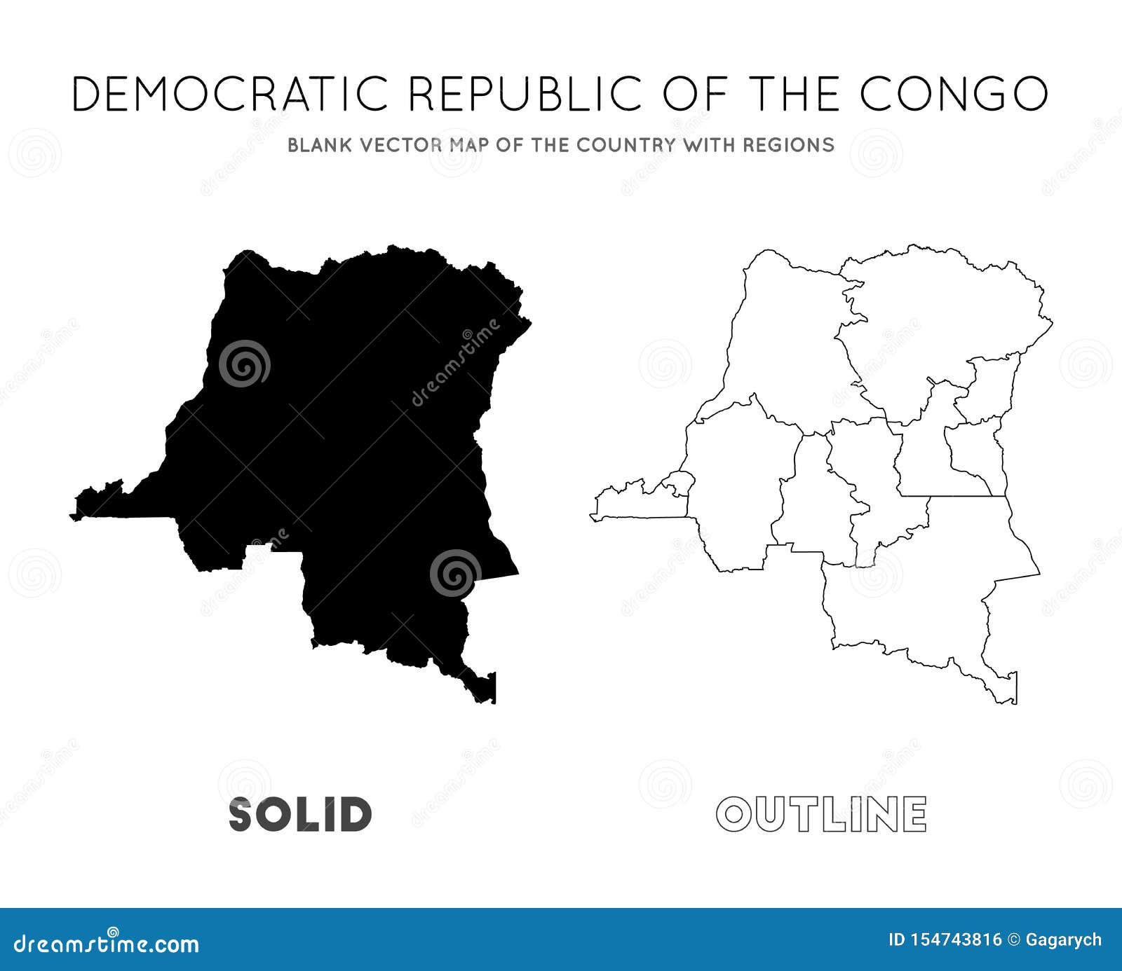 DR Congo map. stock vector. Illustration of graphic - 154743816