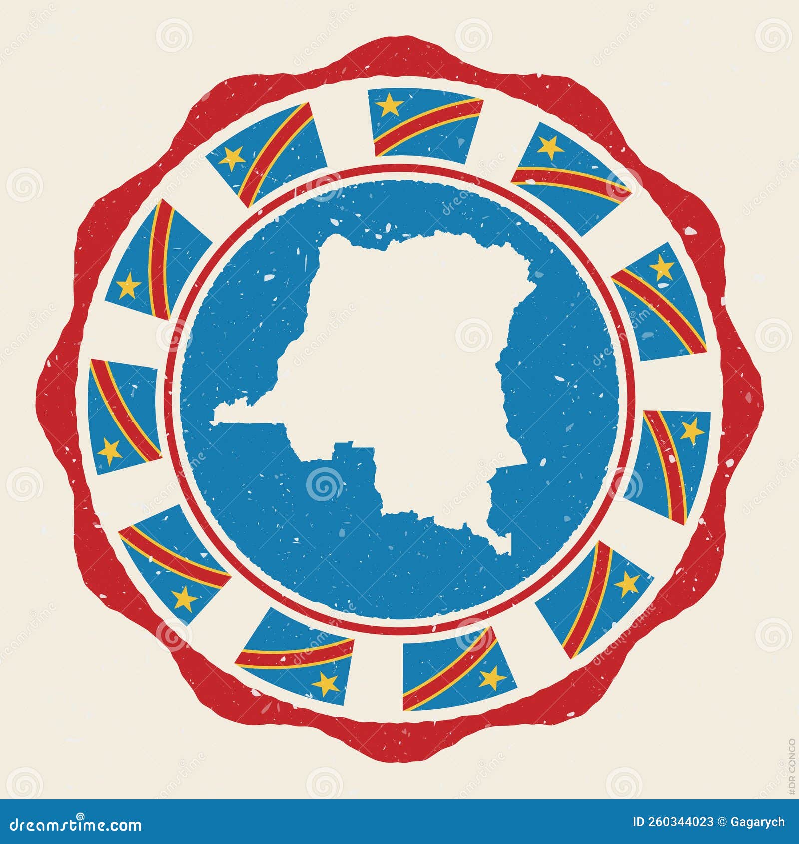 DR Congo vintage sign. stock vector. Illustration of document - 260344023