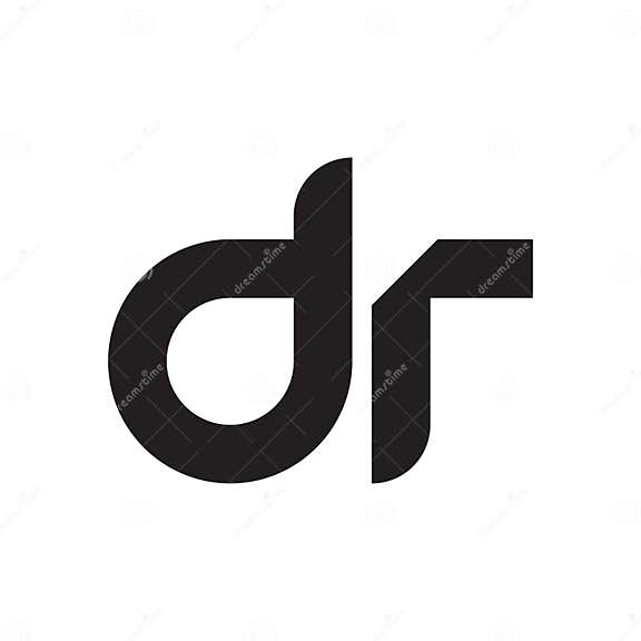 Dr Initial Letter Vector Logo Icon Stock Vector - Illustration of ...
