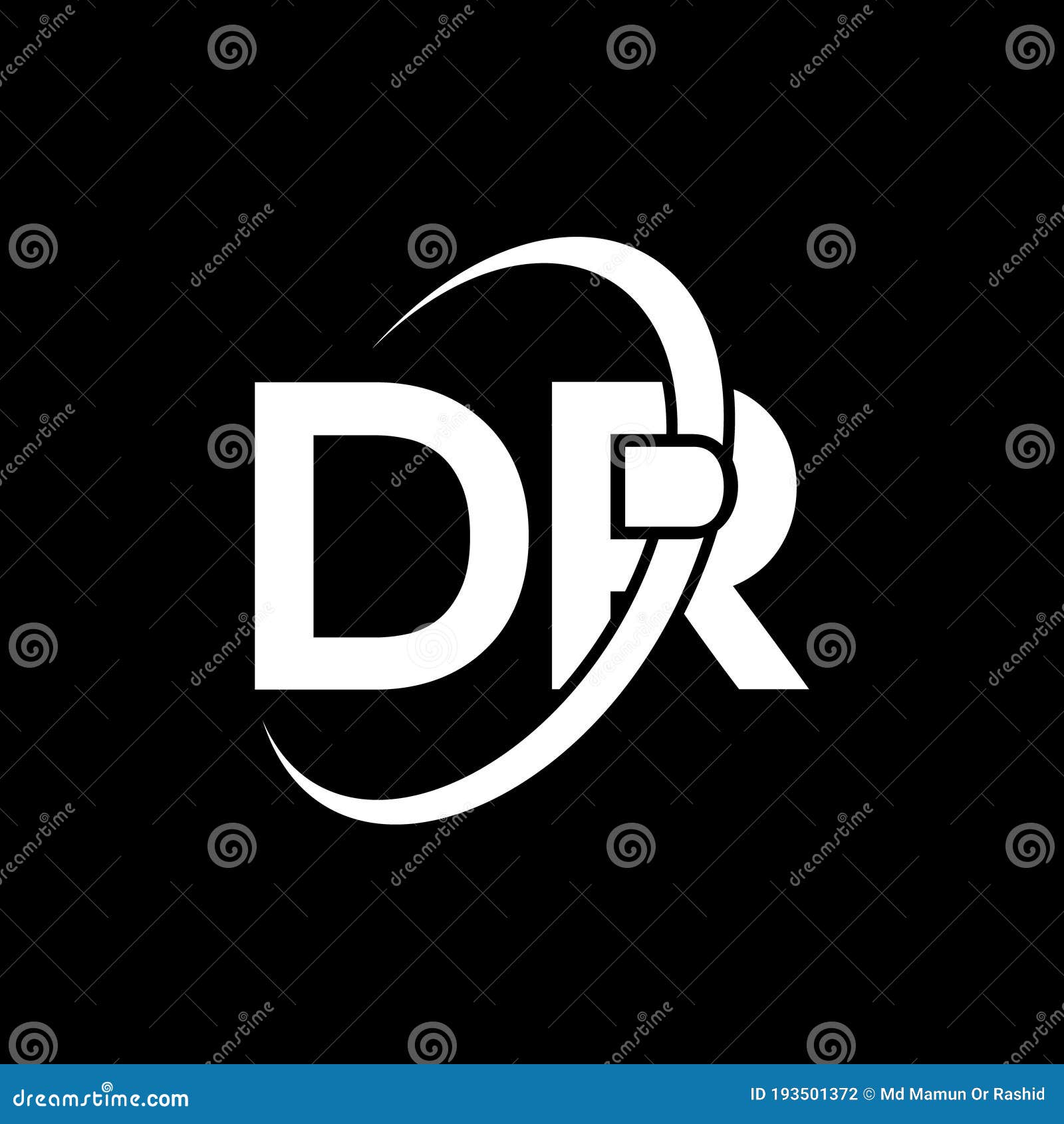DR Letter Logo Design. Initial Letters DR Logo Icon. Abstract Letter DR ...
