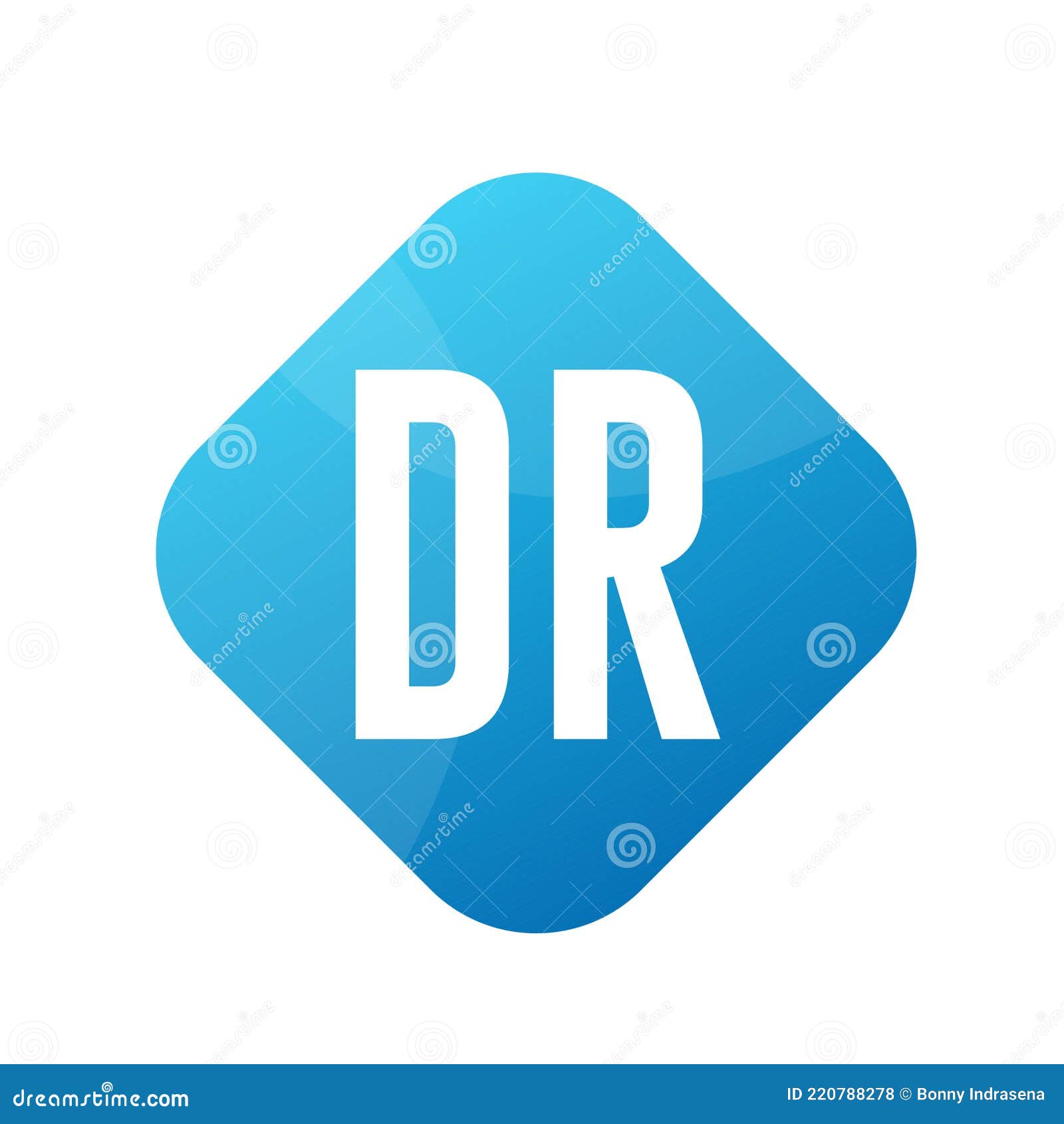 DR Letter Logo Design with Simple Style Stock Vector - Illustration of ...