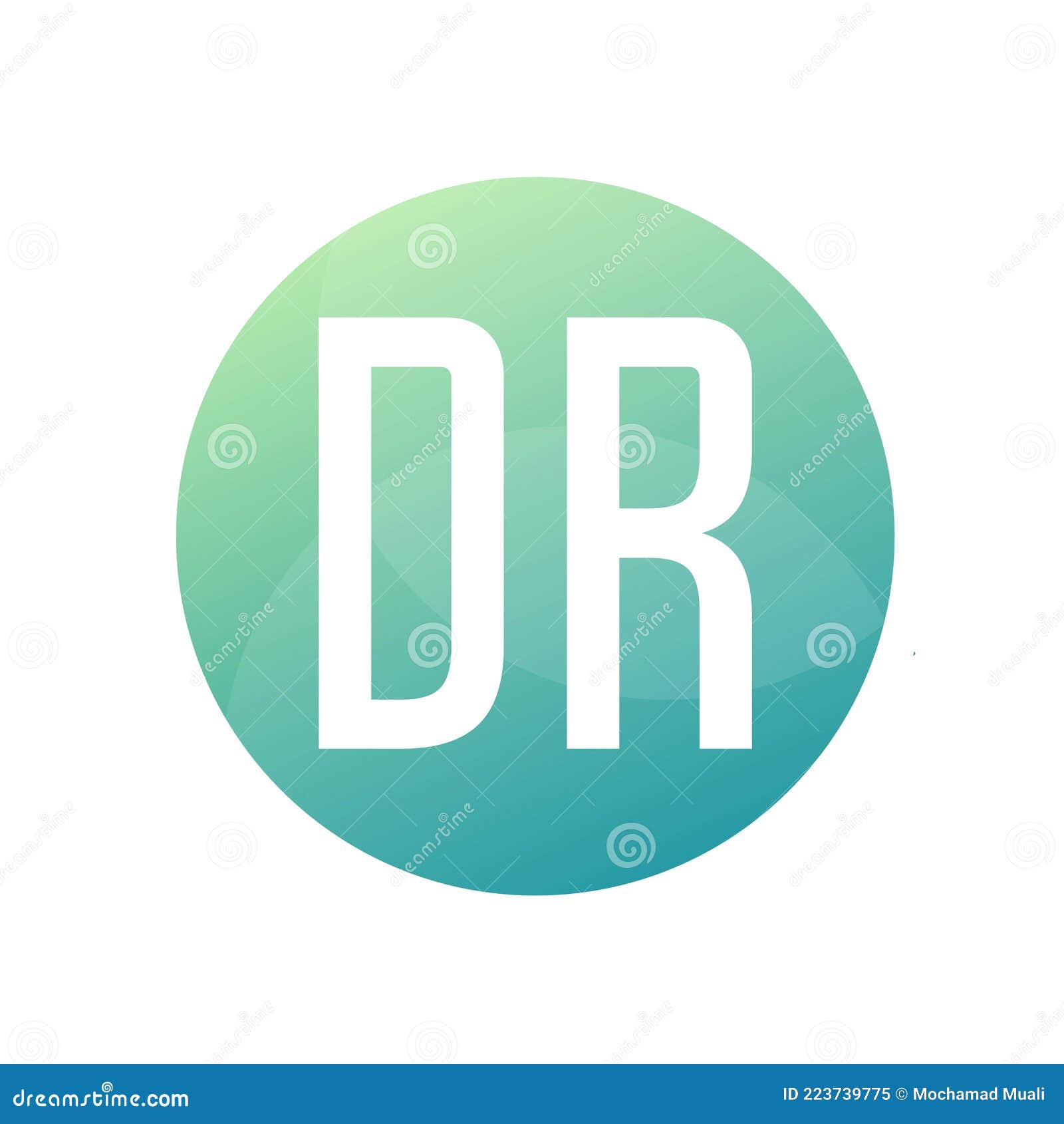 DR Letter Logo Design with Simple Style Stock Vector - Illustration of ...