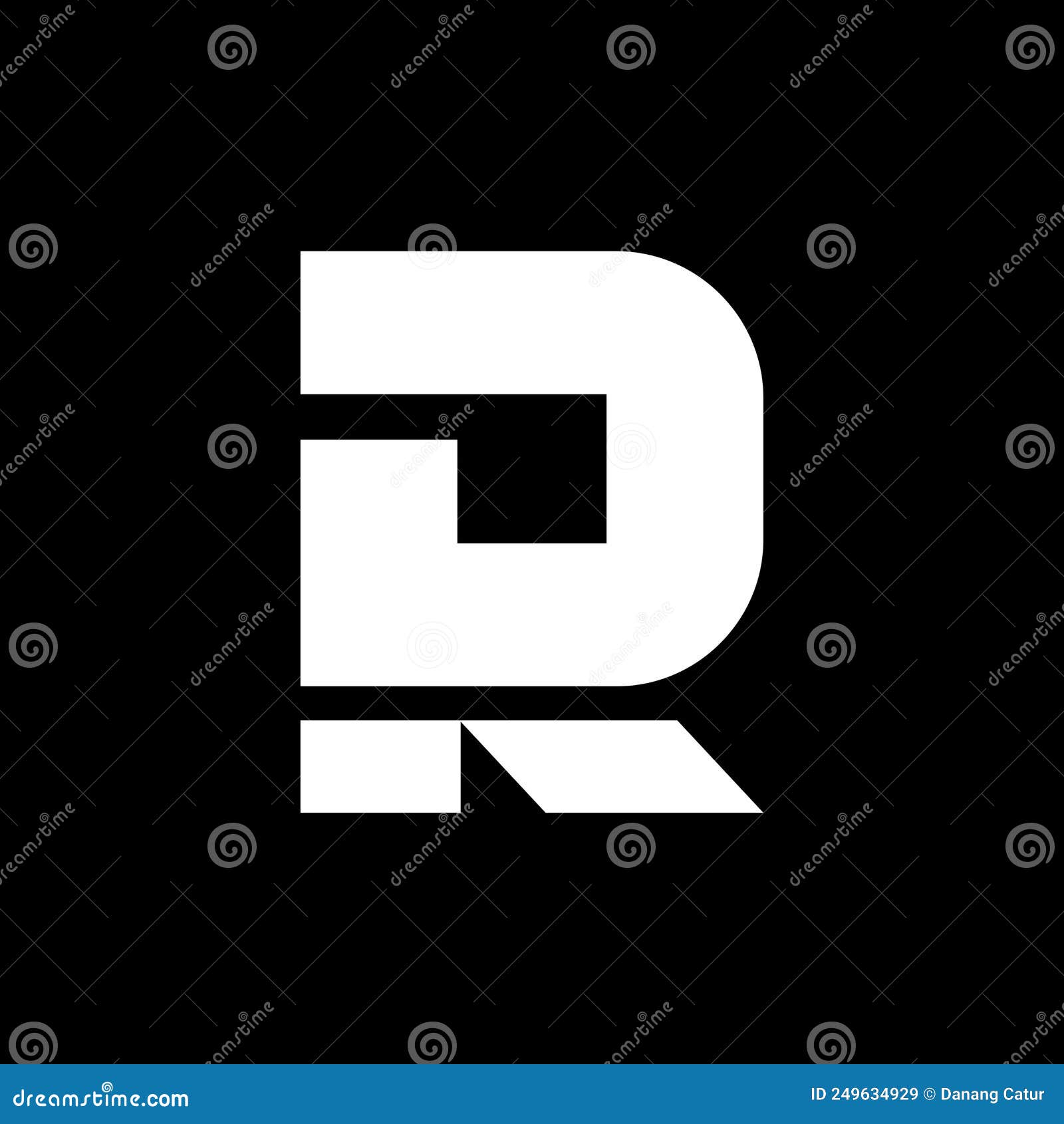DR Monogram Cool Vector Logo Stock Vector - Illustration of cool ...