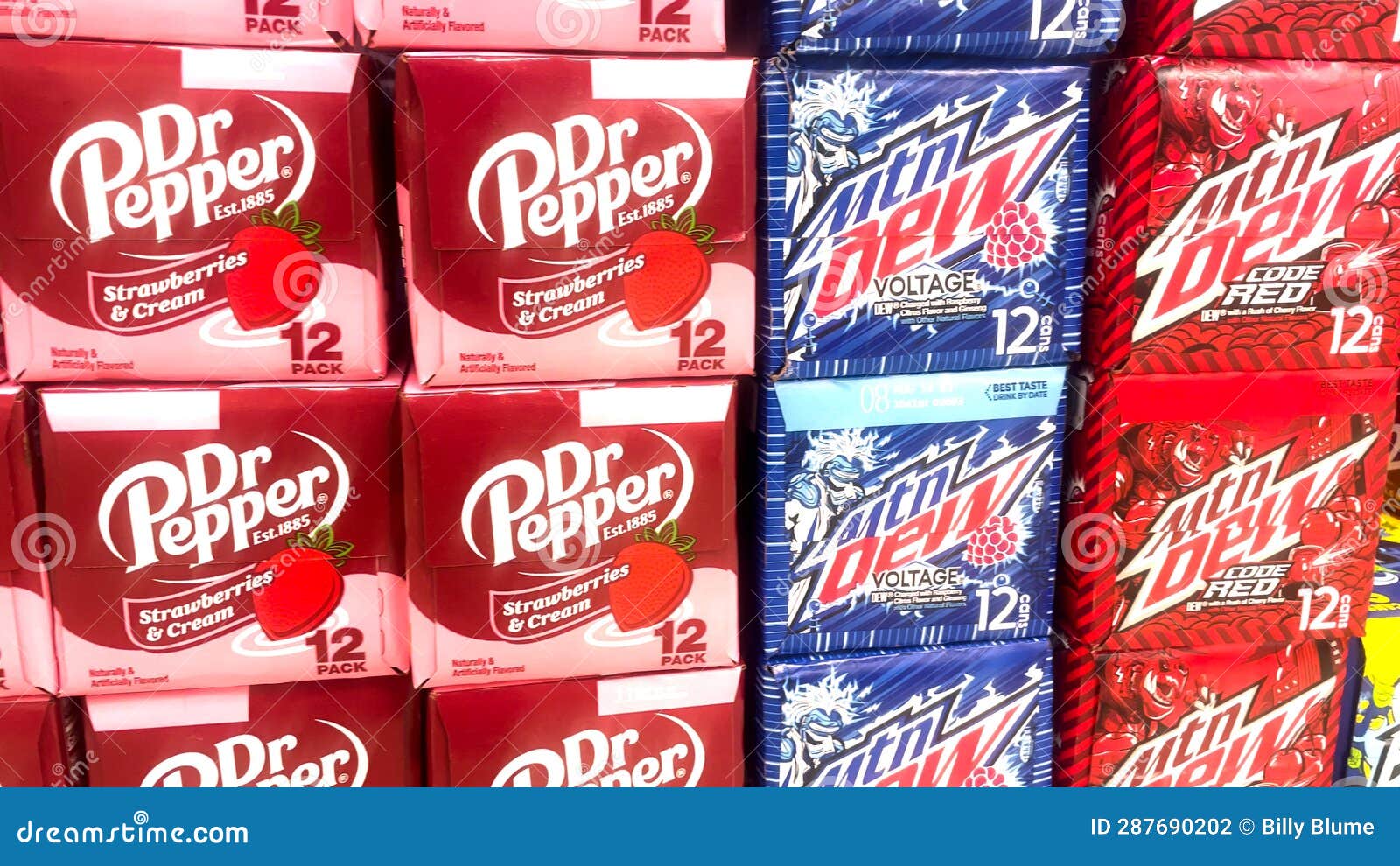 Dr Pepper and MTN Dew Blast Display Editorial Photography - Image of ...
