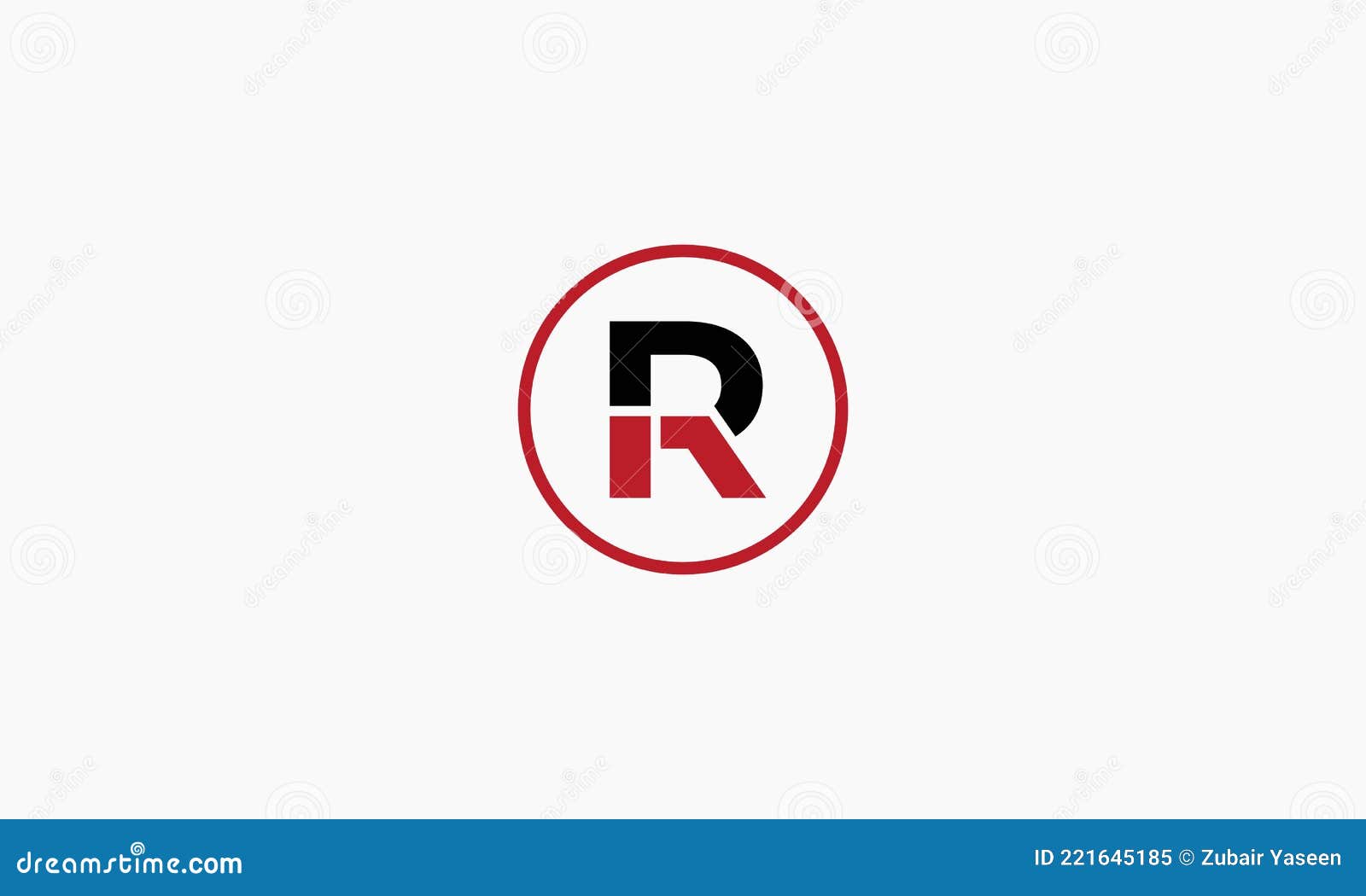 DR or RD D and R Creative and Modern Letter Logo Design Stock Vector ...