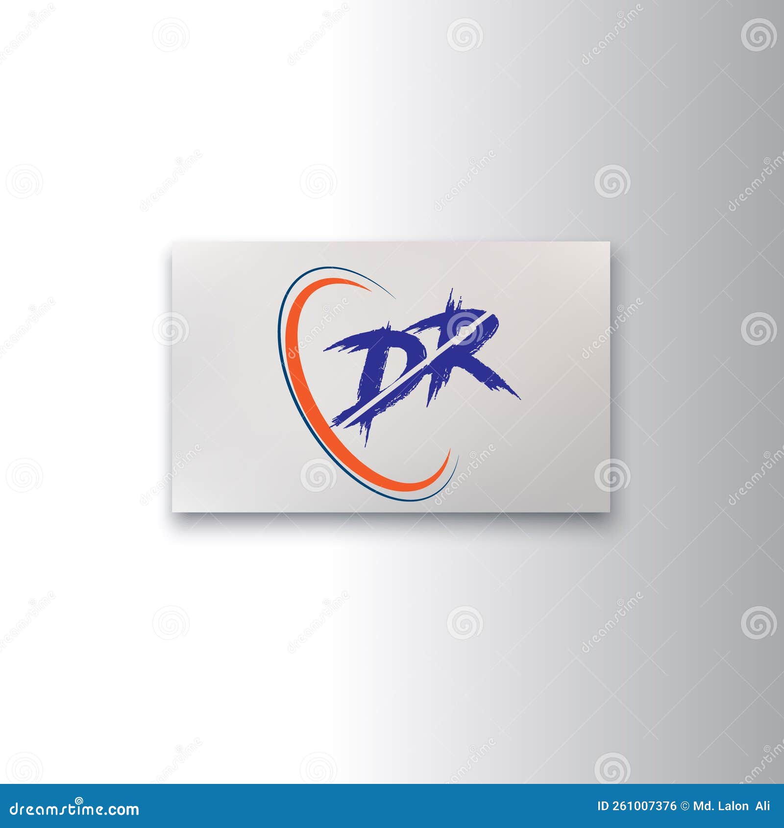 DR Text Logo Design stock vector. Illustration of presentation - 261007376