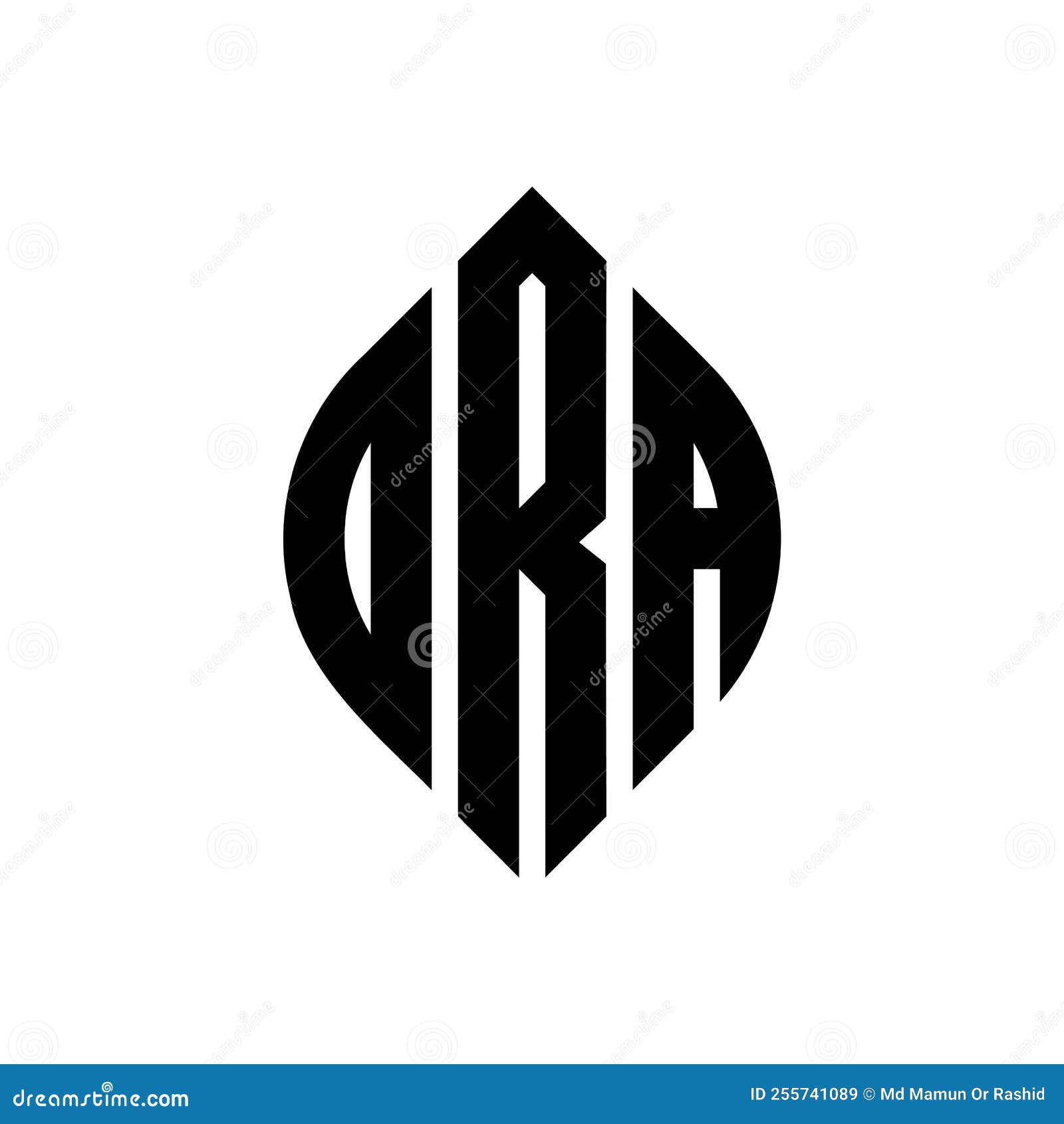 DRA Circle Letter Logo Design with Circle and Ellipse Shape. DRA ...