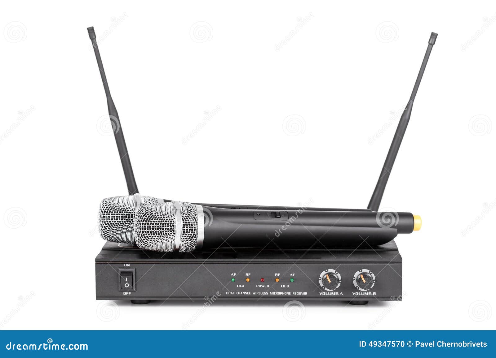 Draadloos Microfoons En Zendersysteem Stock Foto - Image of zingen ...