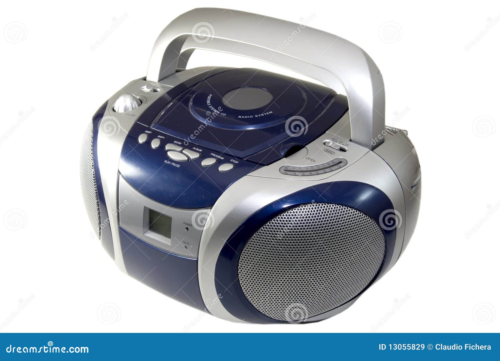 Draagbare Stereo-installatie Stock Afbeelding - Image of post, baarzen ...