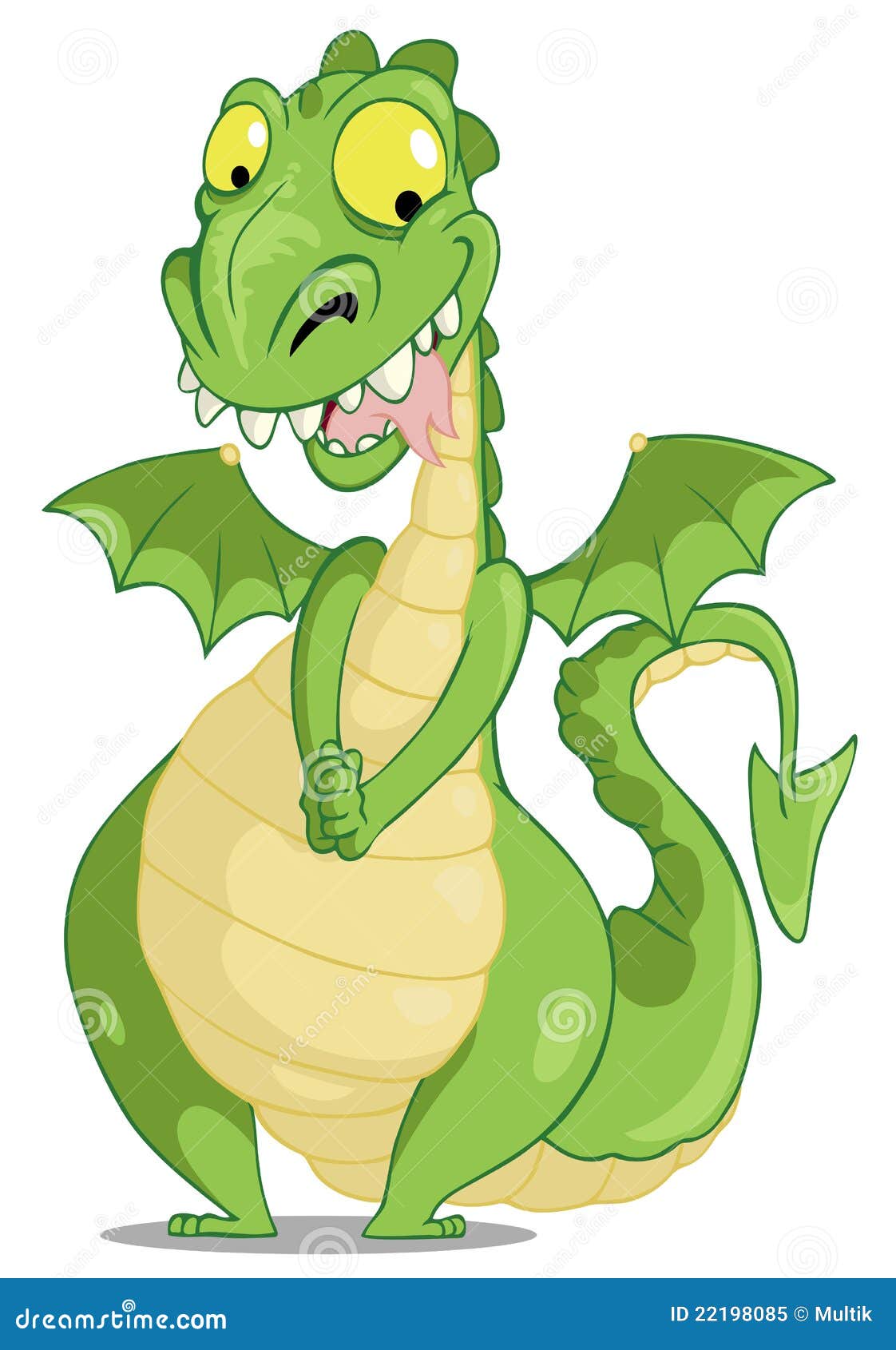 Draak vector illustratie. Illustration of karakter, schepsel - 22198085