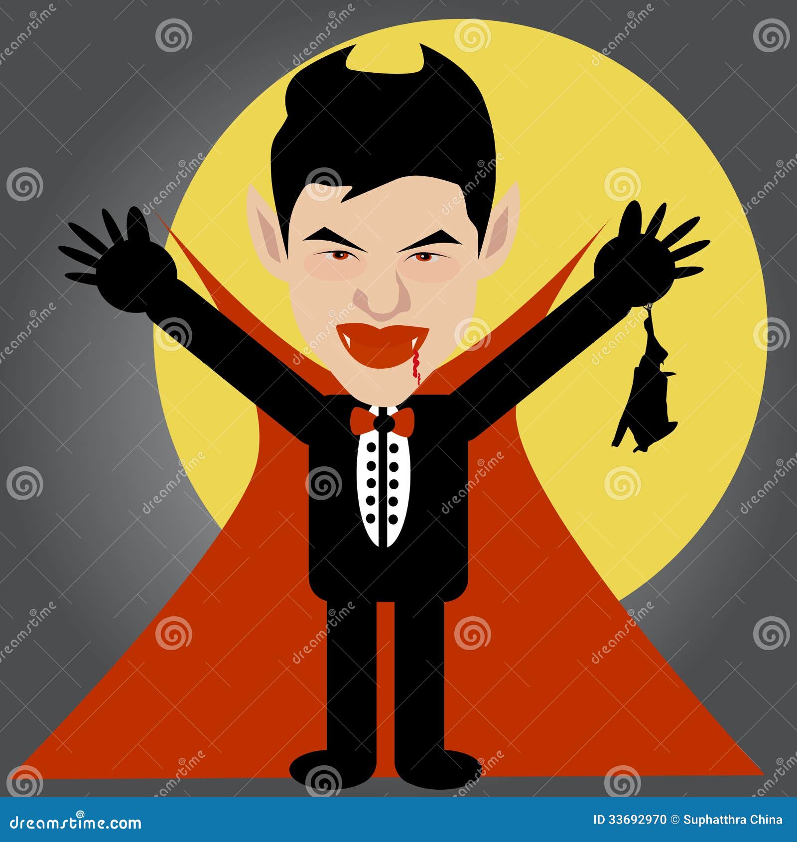 Dracula illustration de vecteur. Illustration du dessin - 33692970