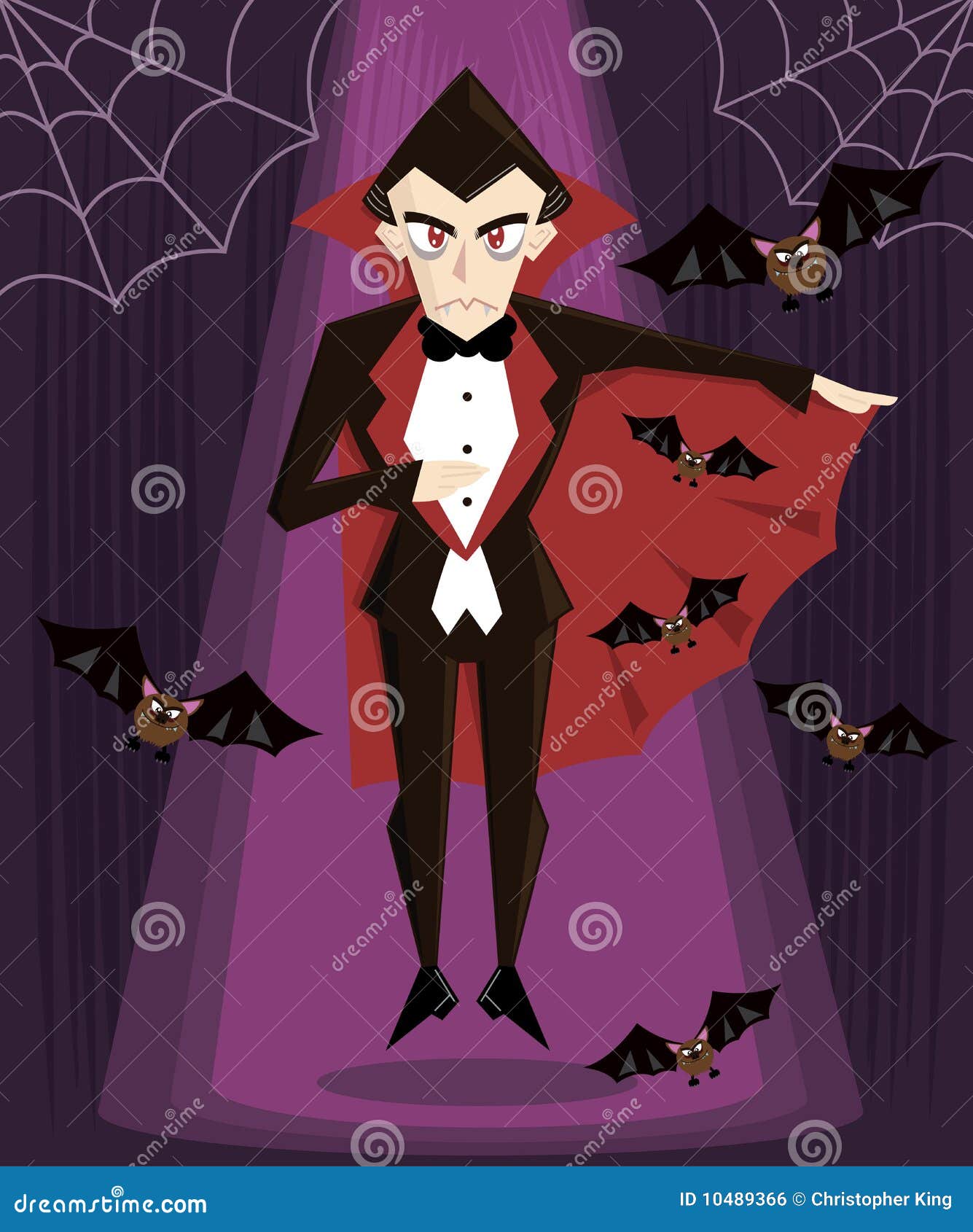 Dracula Halloween Character Vector Illustration Stock Vector ...
