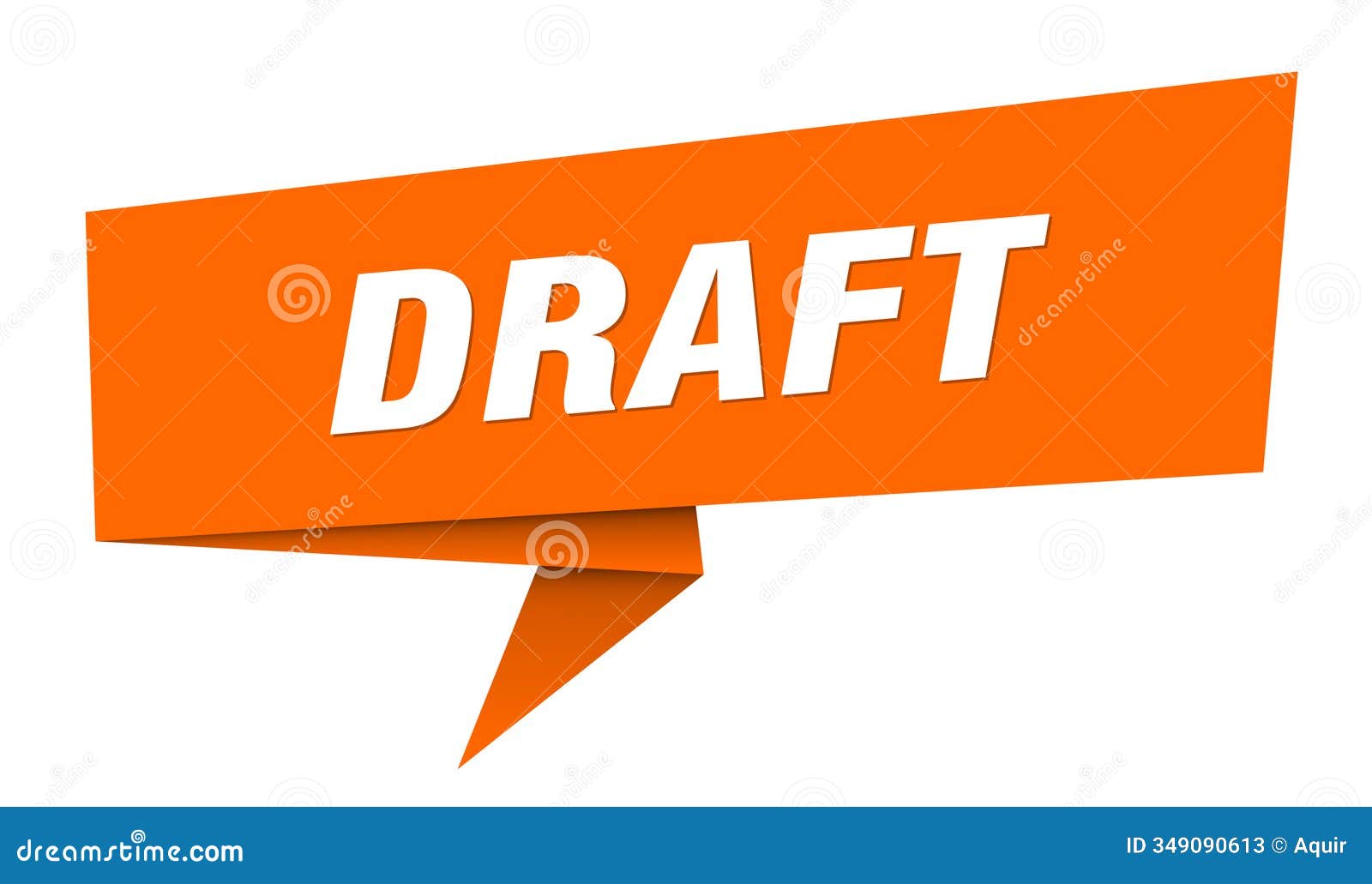 Draft Banner. Draft Speech Bubble, Label, Sticker, Sign Template Stock ...
