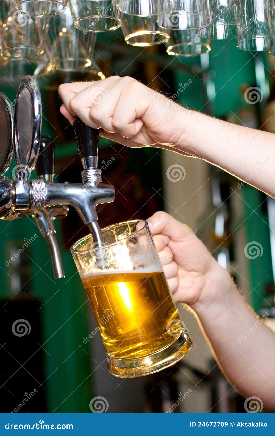 Draft beer stock image. Image of draught, liquid, draft - 24672709