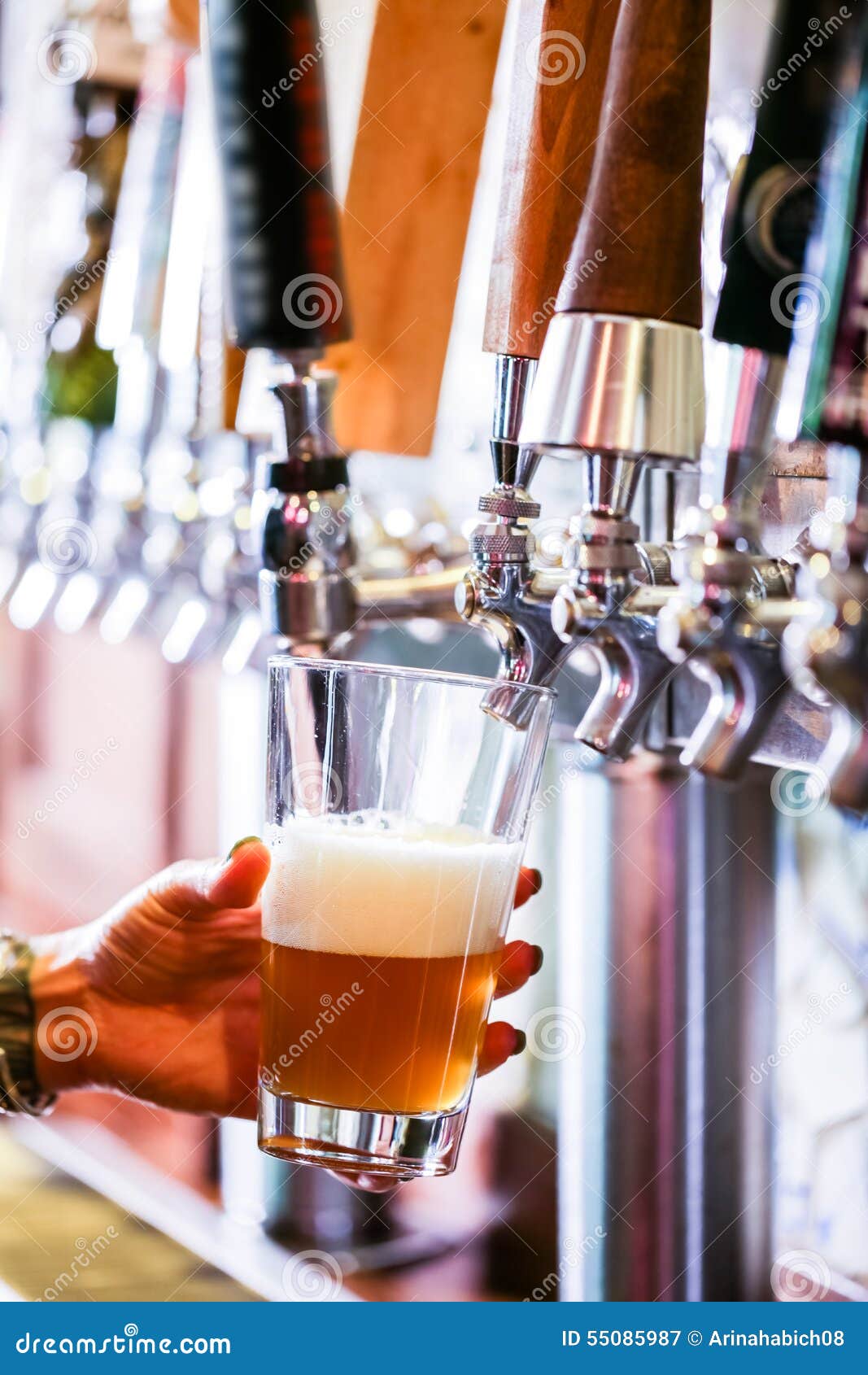 Draft beer stock image. Image of cocktail, beverage, draft - 55085987