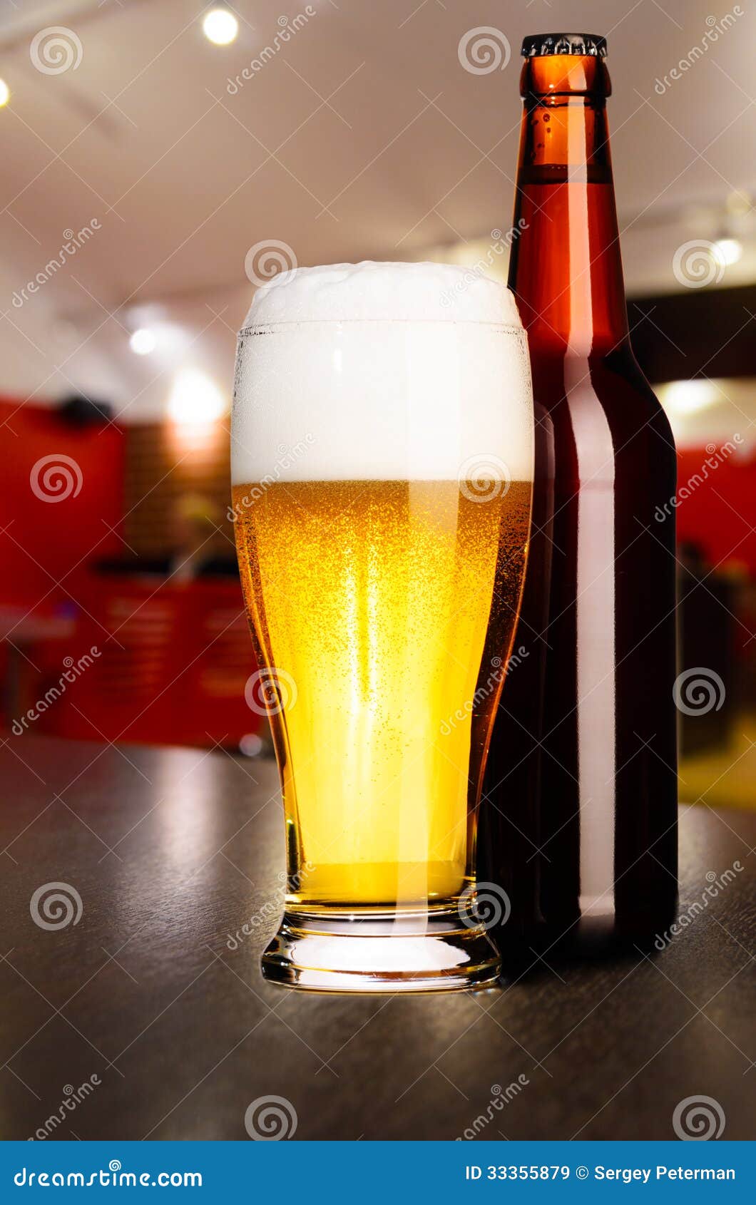 Draft beer stock image. Image of liquid, glass, full - 33355879