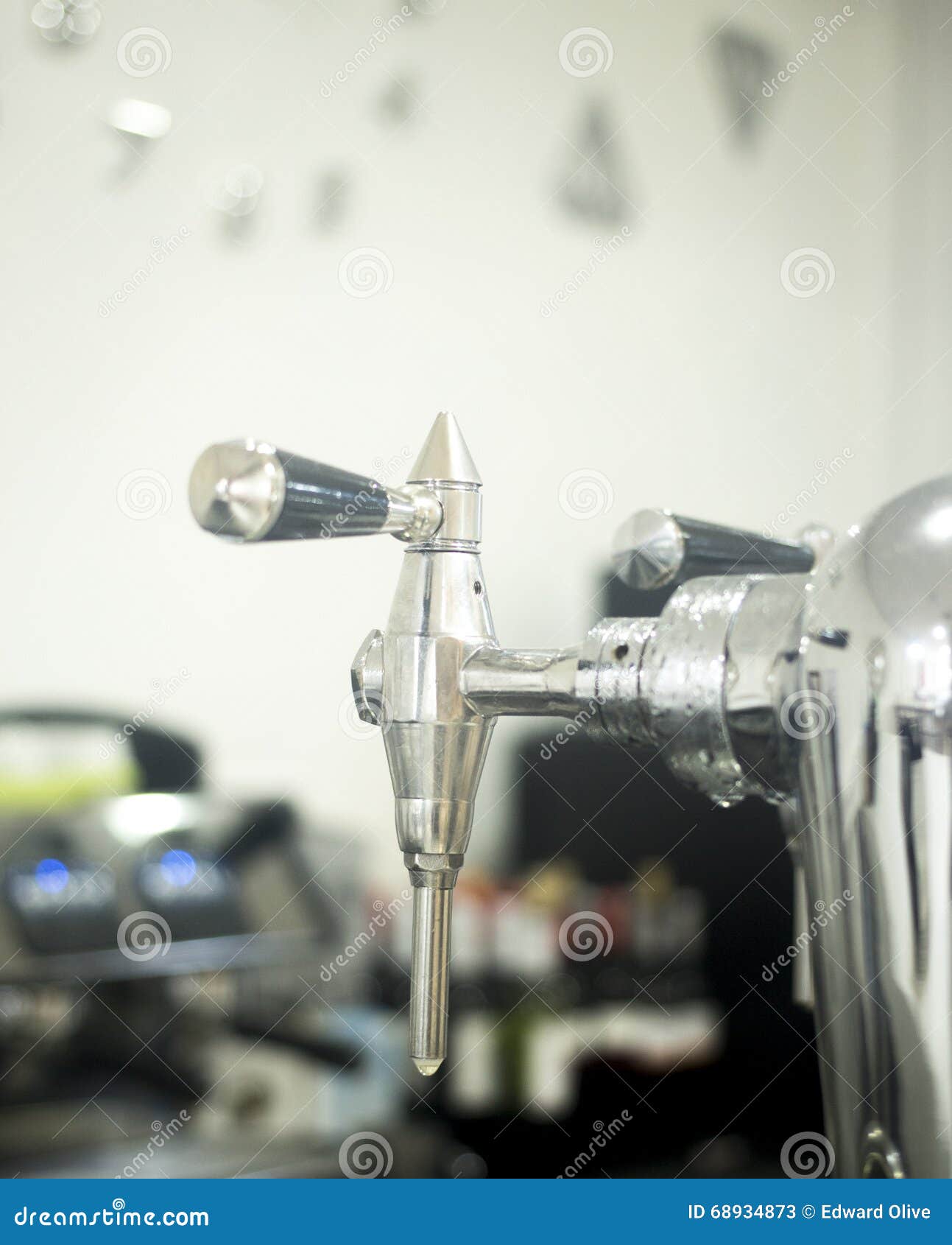 Draft beer pump tap in bar stock image. Image of draft - 68934873