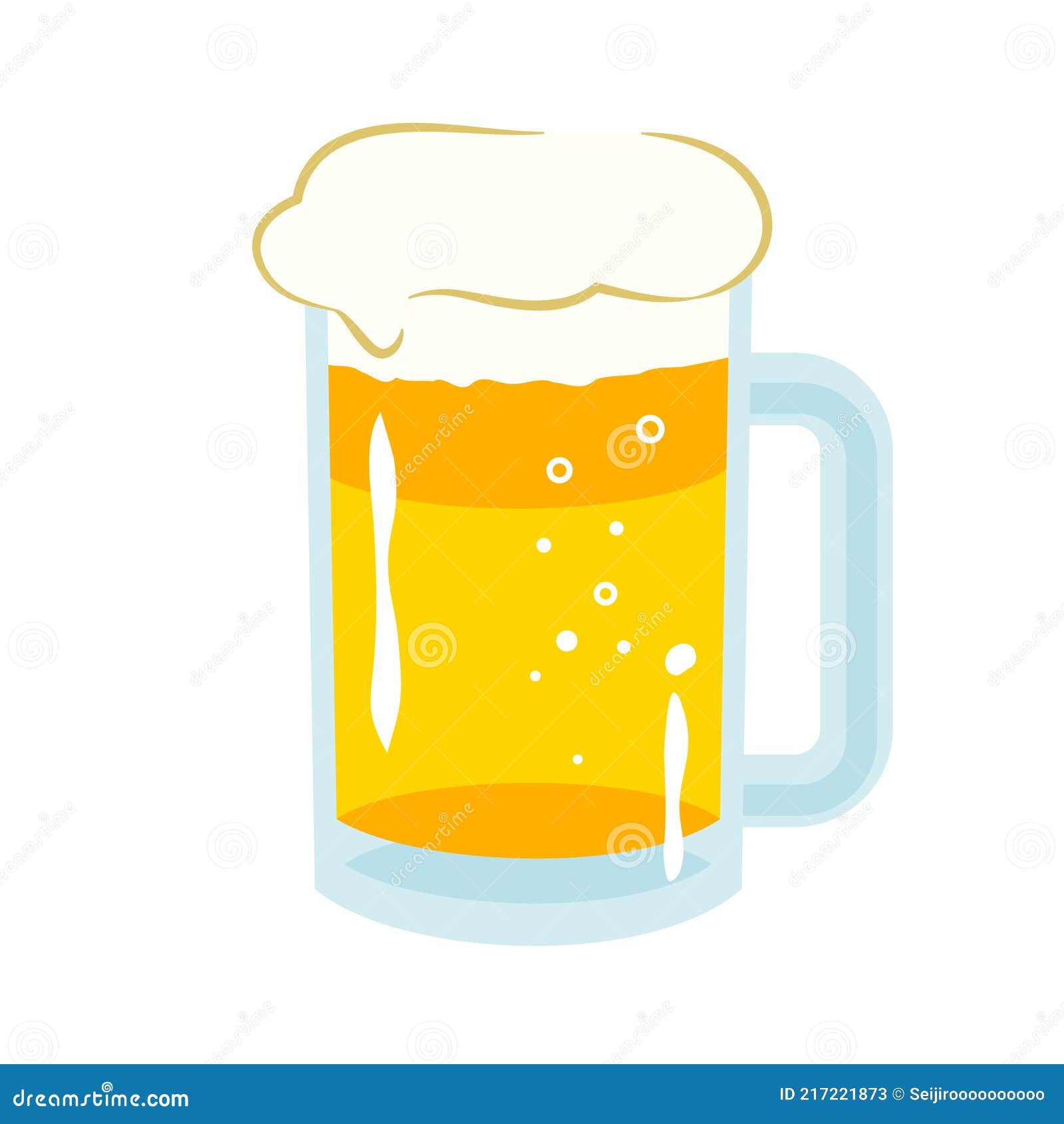 Draft beer stock vector. Illustration of draft, accessory - 217221873