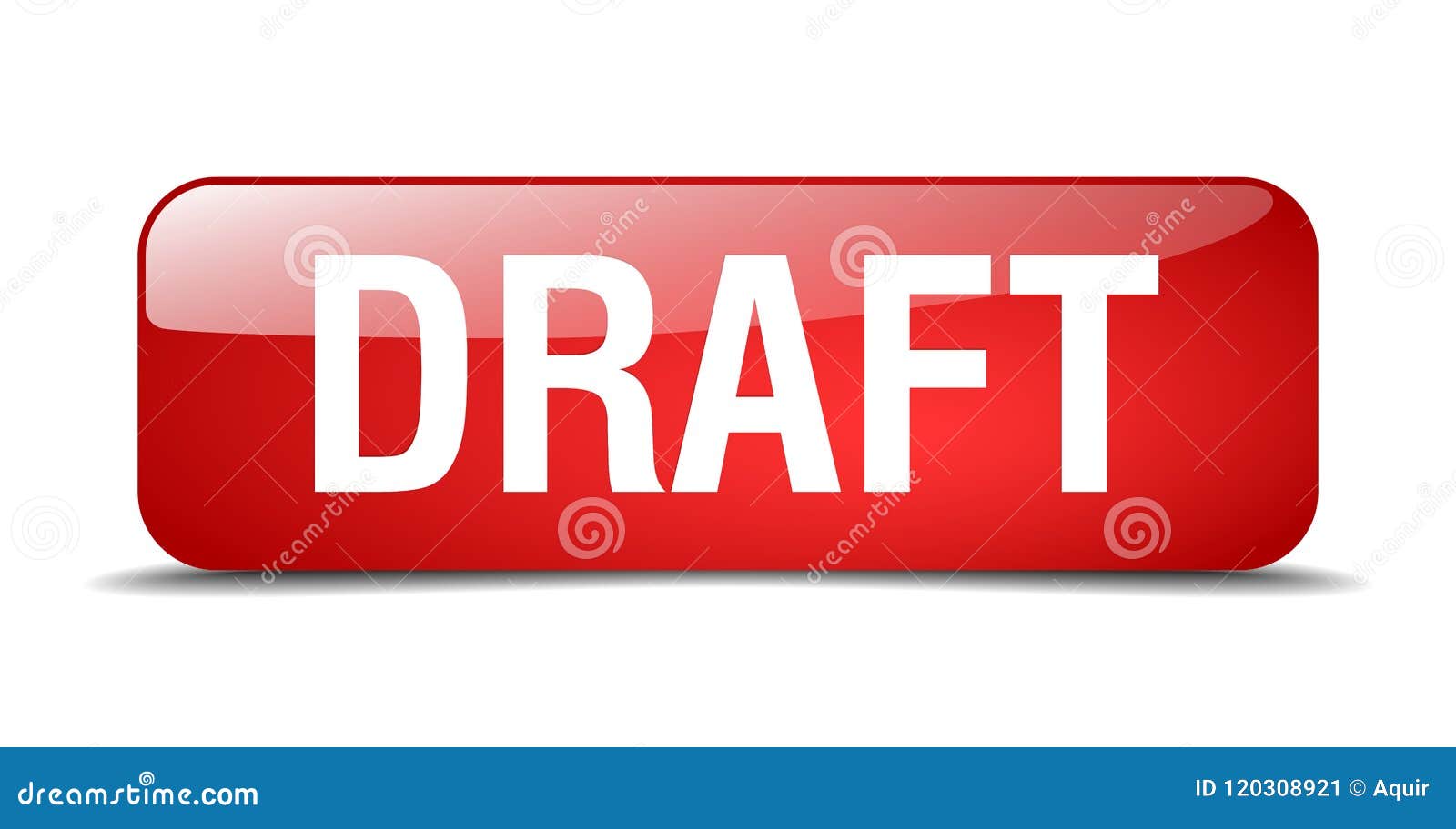 Draft button stock vector. Illustration of modern, sign - 120308921