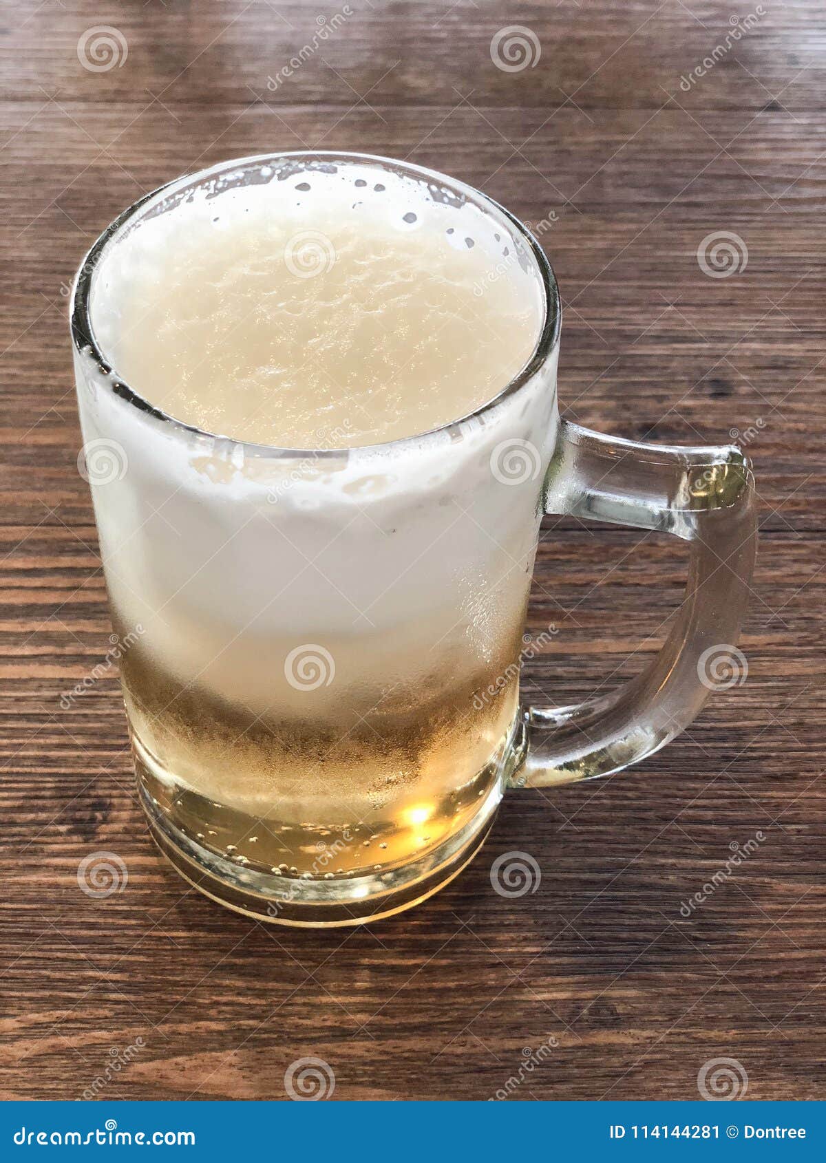 Draft Cold Beer in Glass Jars Stock Image - Image of german ...