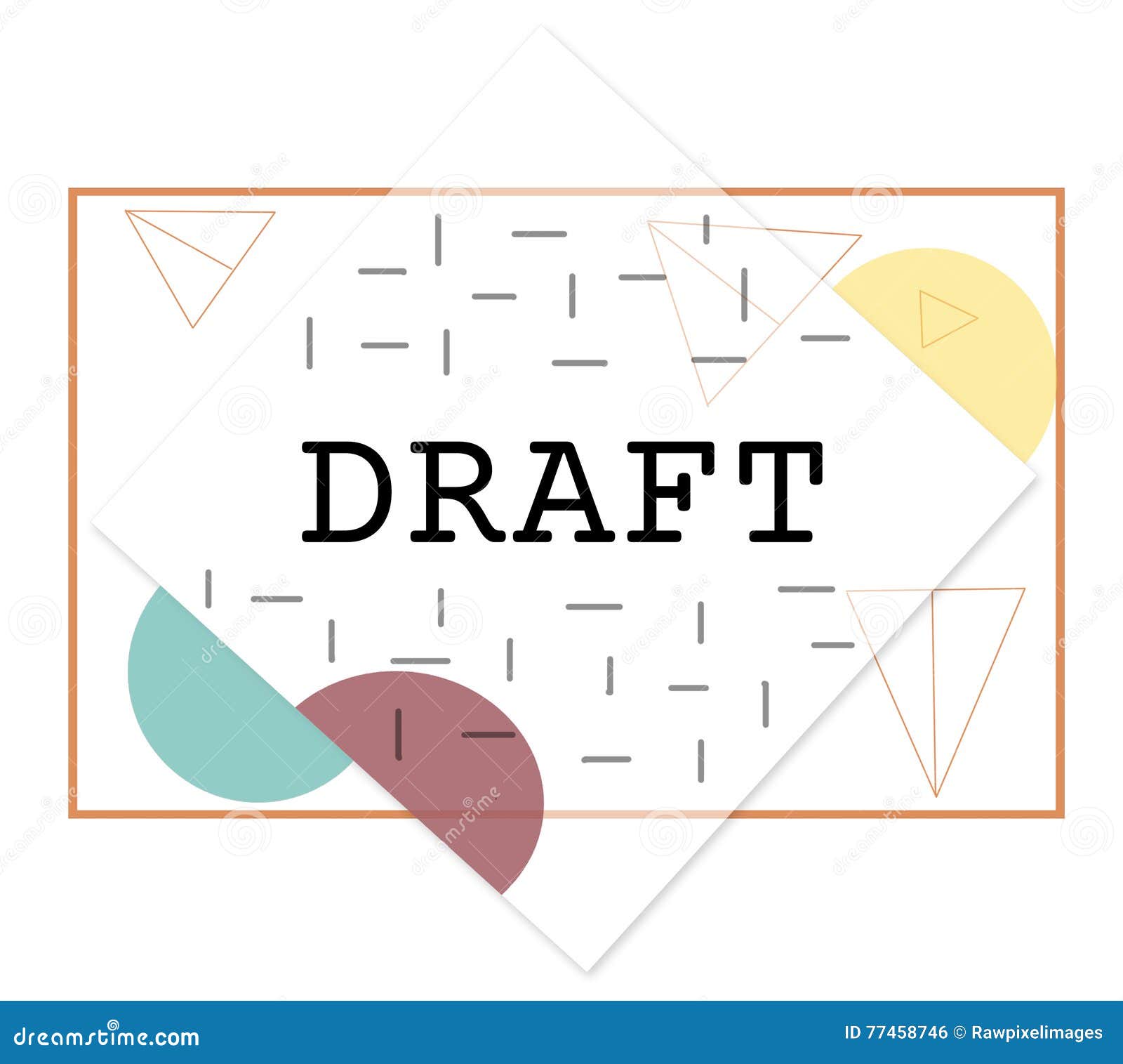 Draft Creative Drawing Interior Layout Sketch Concept Stock ...