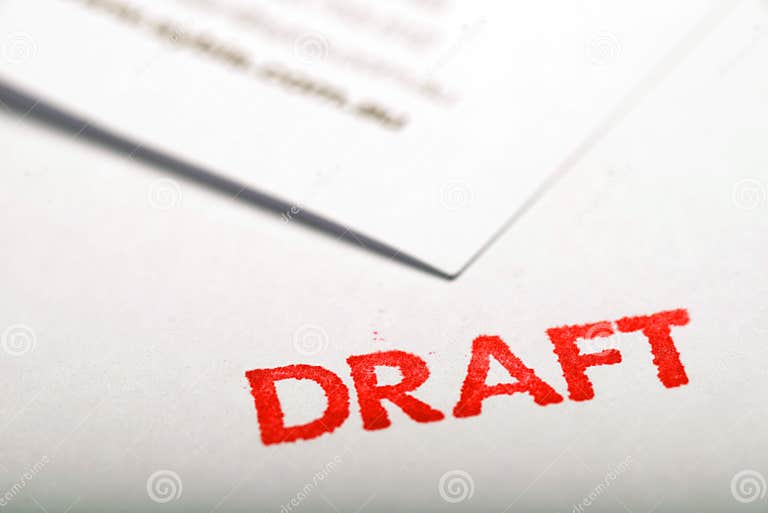 Draft 1 stock photo. Image of archive, draft, document - 53298358