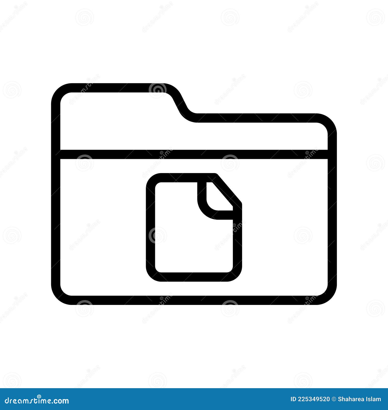 Draft folder icon stock vector. Illustration of beautiful - 225349520