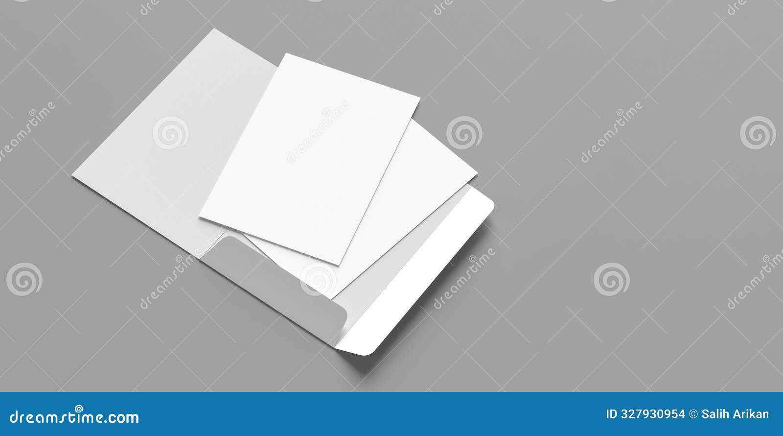 Draft Folder Mock Up. Reinforced Folder Mock Up Isolated on White ...