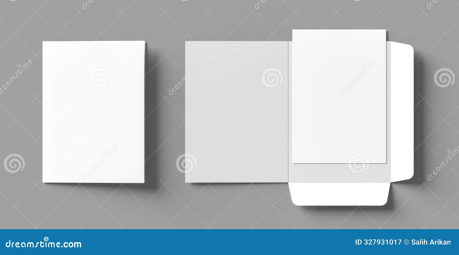 Draft Folder Mock Up. Reinforced Folder Mock Up Isolated on White ...